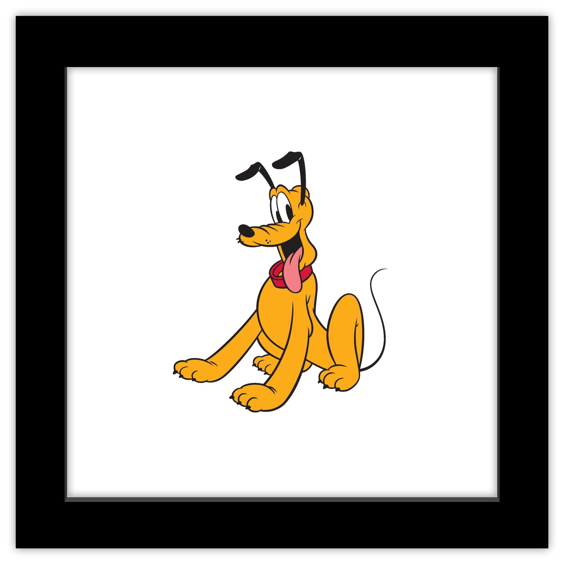 Gallery Pops Disney Mickey Mouse - Pluto Wall Art, Black Framed Version ...