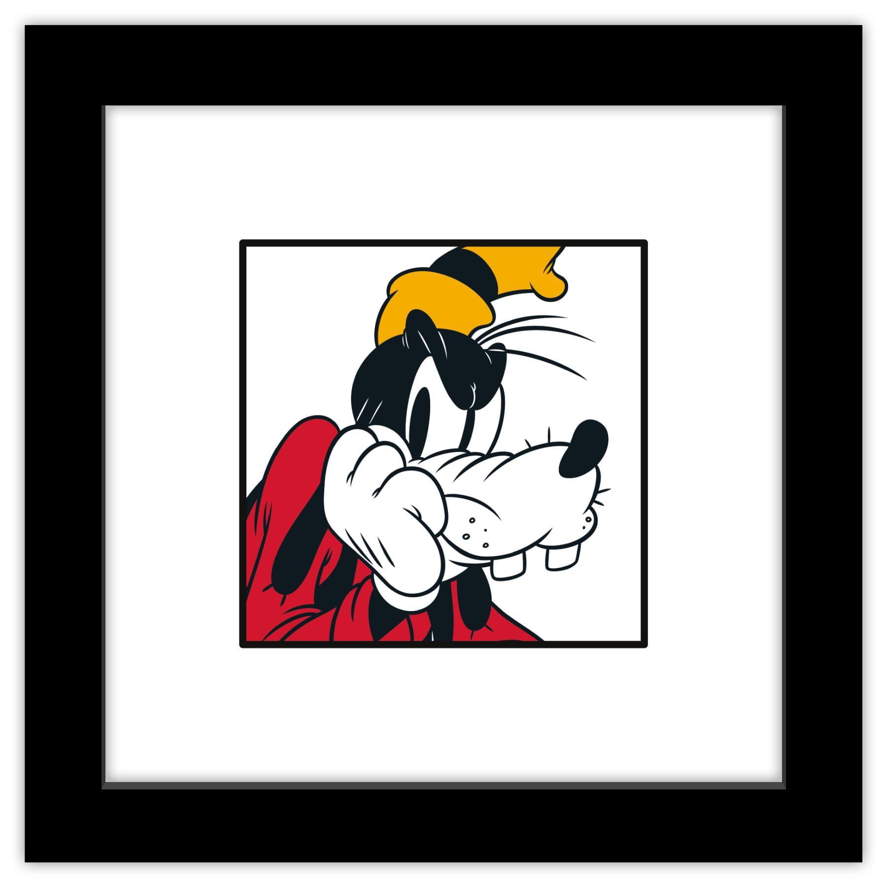 Gallery Pops Disney Mickey and Friends - Goofy Expressions Grumpy Wall Art, Black Framed Version ...