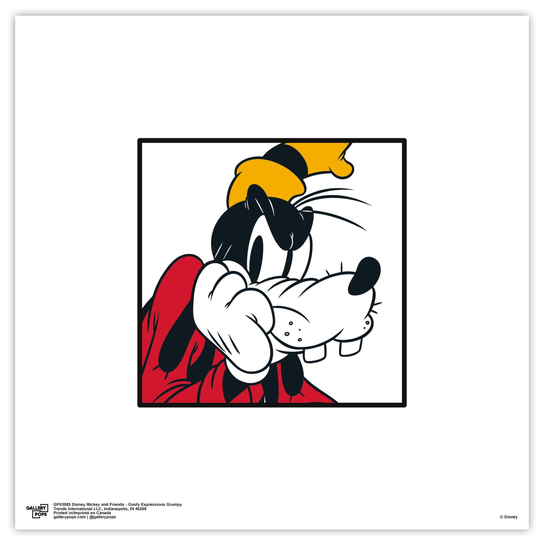 Gallery Pops Disney Mickey and Friends - Goofy Expressions Grumpy Wall ...