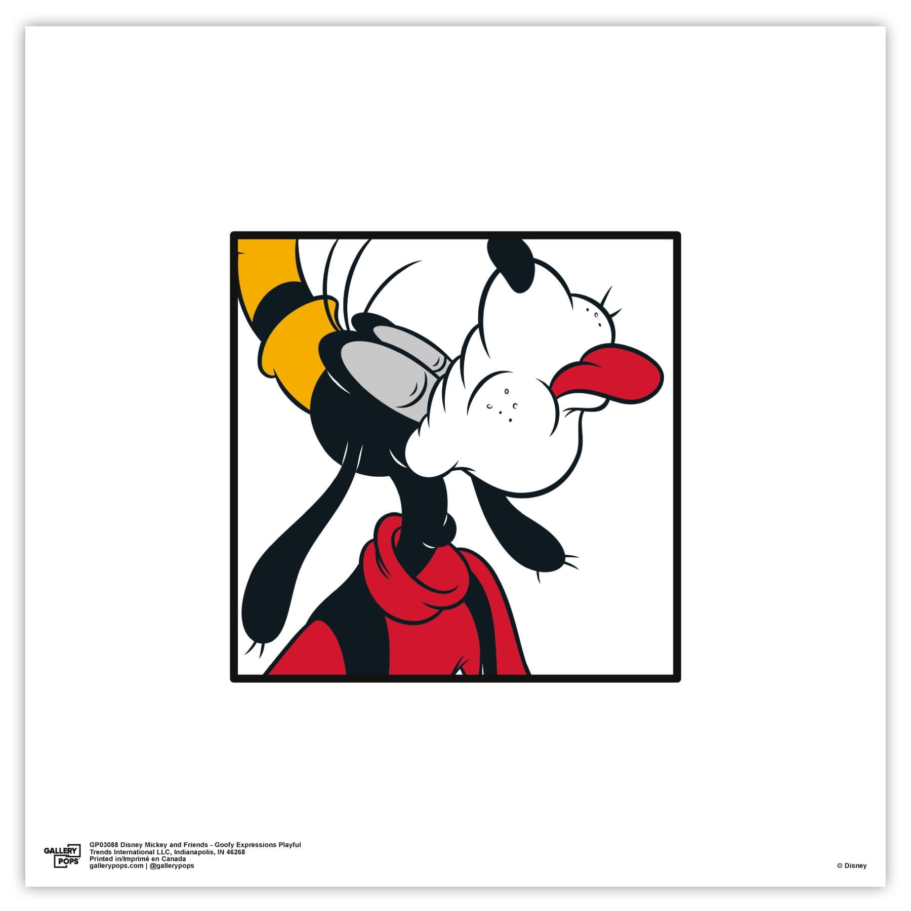 Gallery Pops Disney Mickey and Friends - Goofy Expressions Playful Wall ...