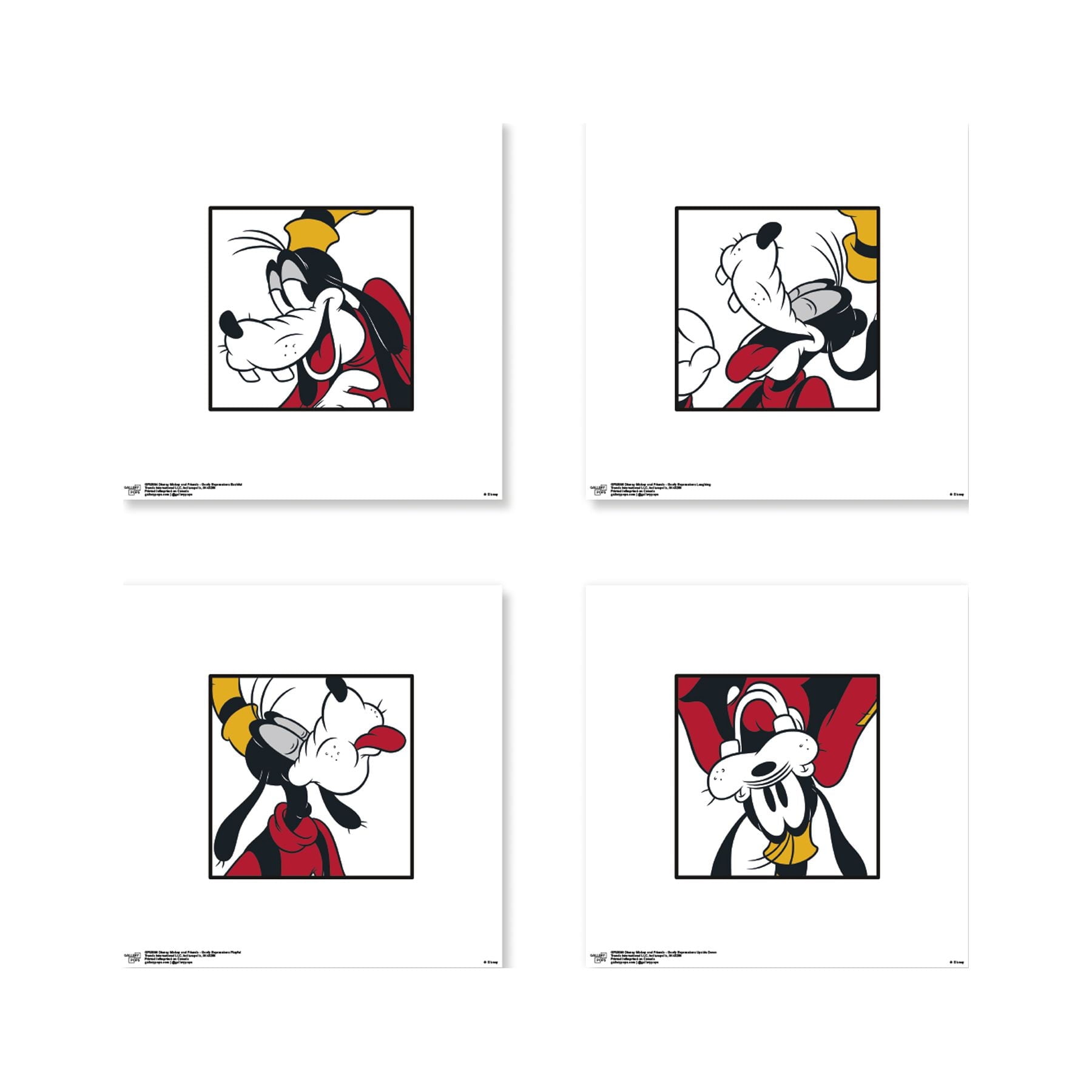 Gallery Pops Disney Mickey and Friends - Goofy Expressions Wall Art ...