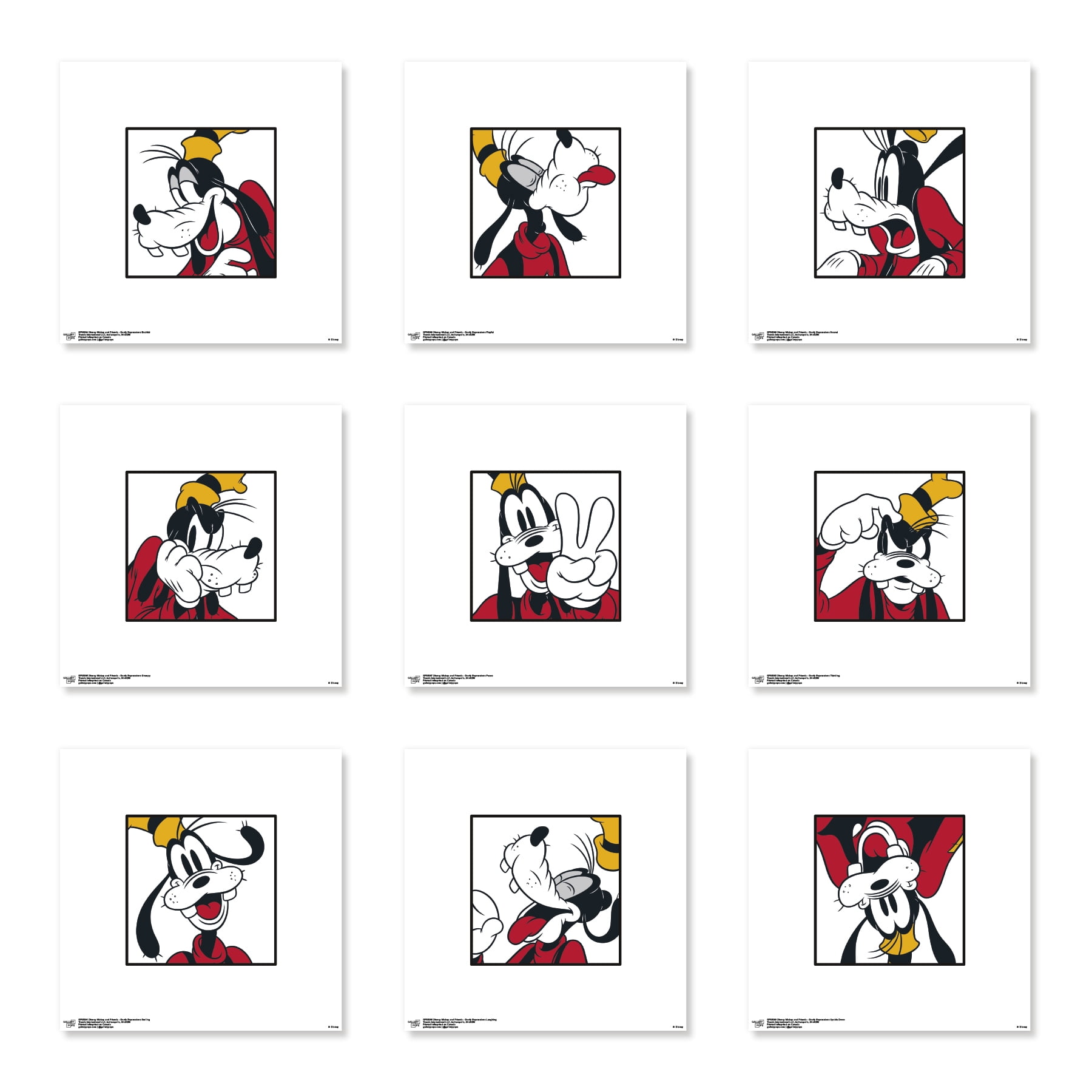 Gallery Pops Disney Mickey and Friends - Goofy Expressions Wall Art ...