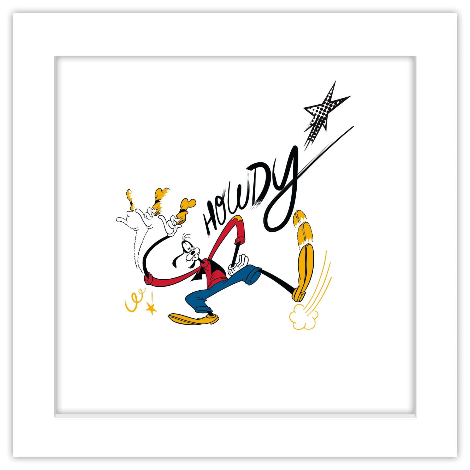 Gallery Pops Disney Mickey and Friends - Goofy Howdy Wall Art, White ...
