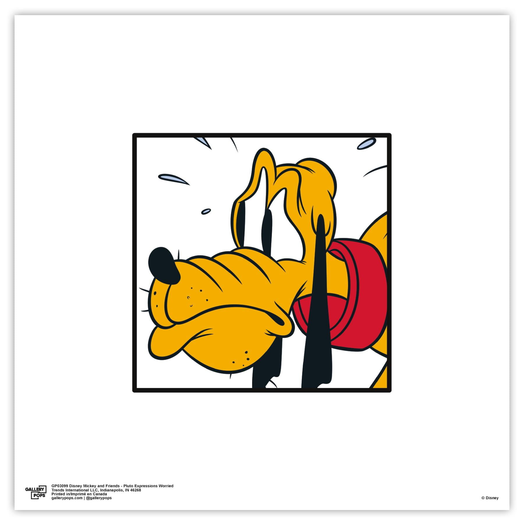 Gallery Pops Disney Mickey and Friends - Pluto Expressions Worried Wall ...