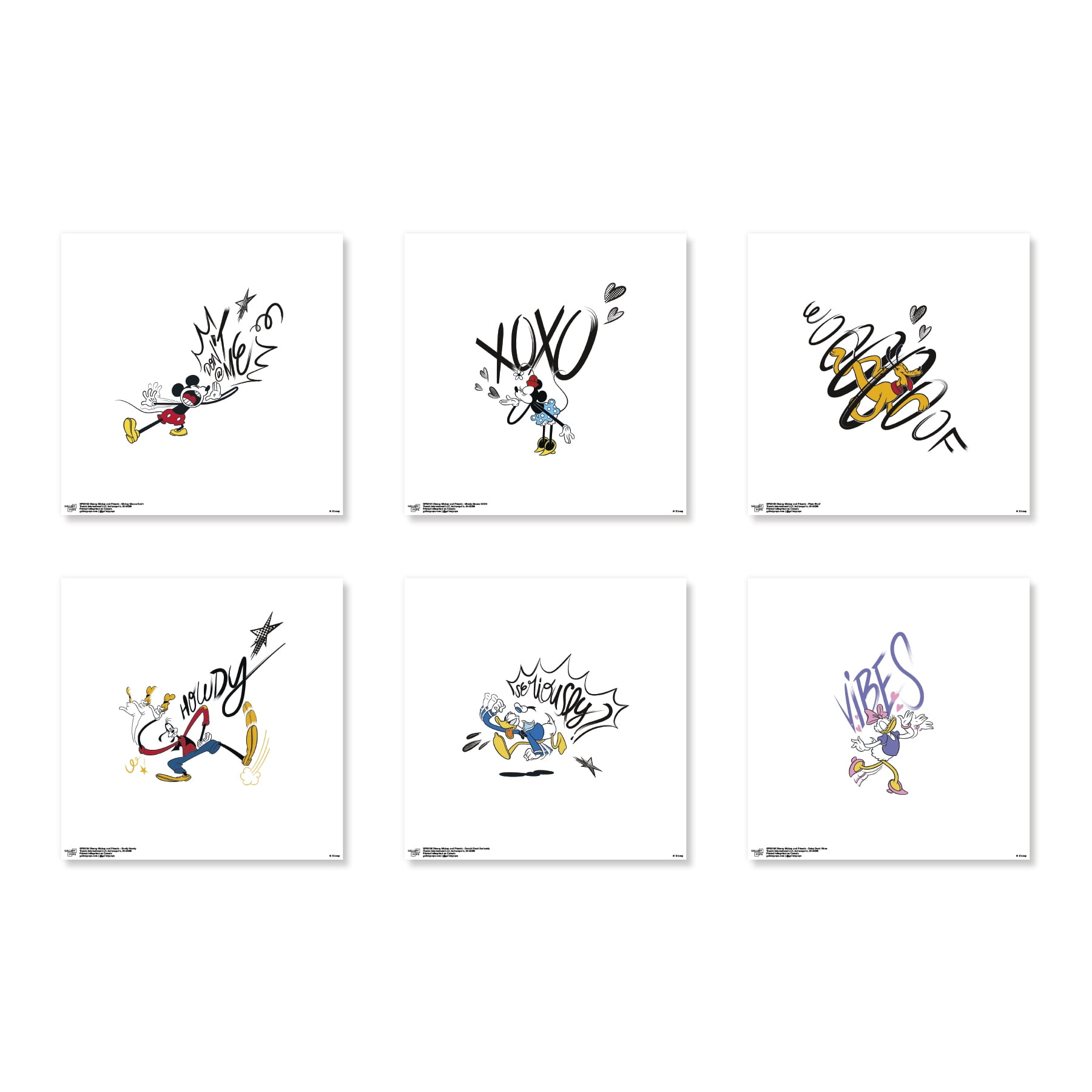 Gallery Pops Disney Mickey and Friends - Text Expressions Wall Art ...