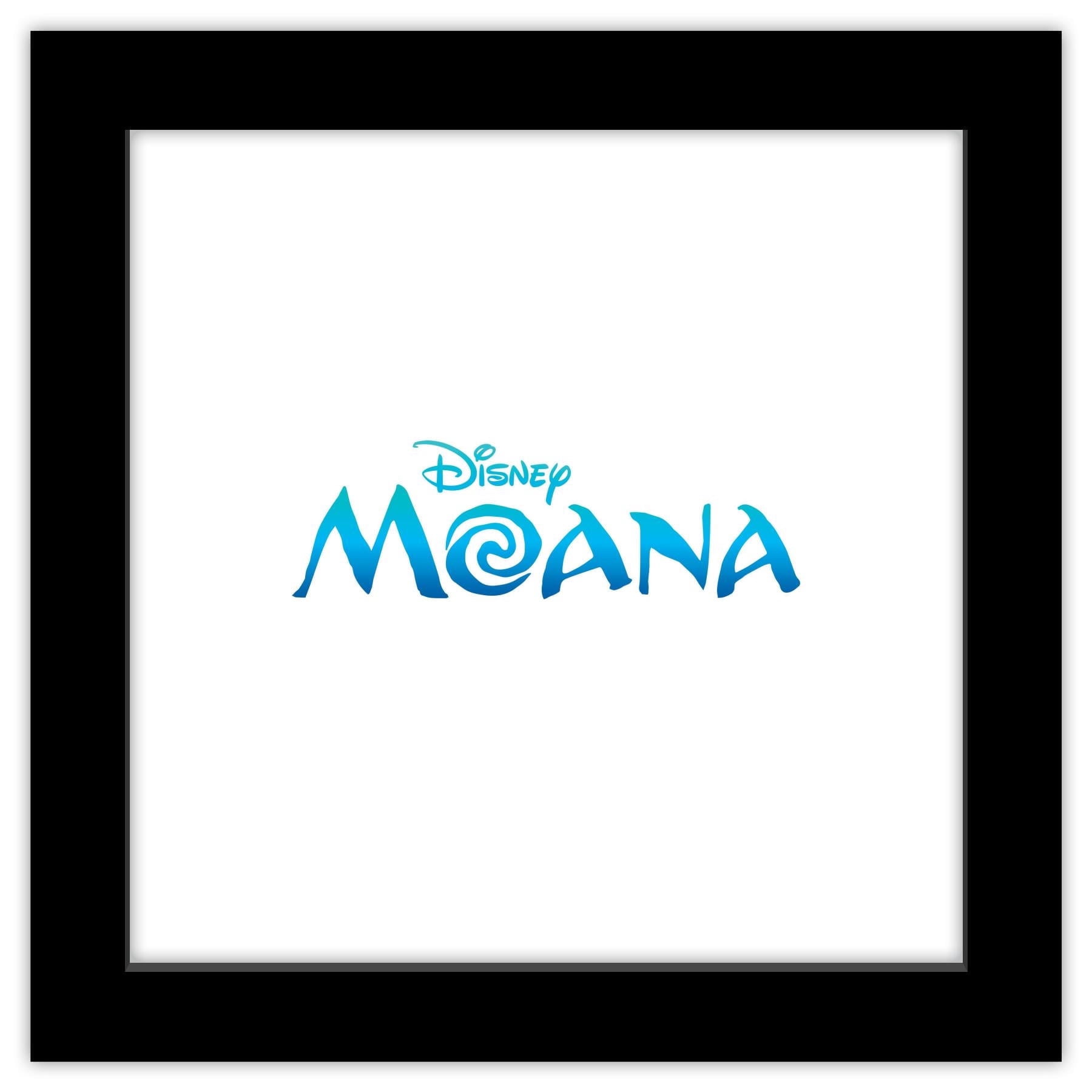 Gallery Pops Disney Moana - Logo Wall Art, Black Framed Version, 12" x ...
