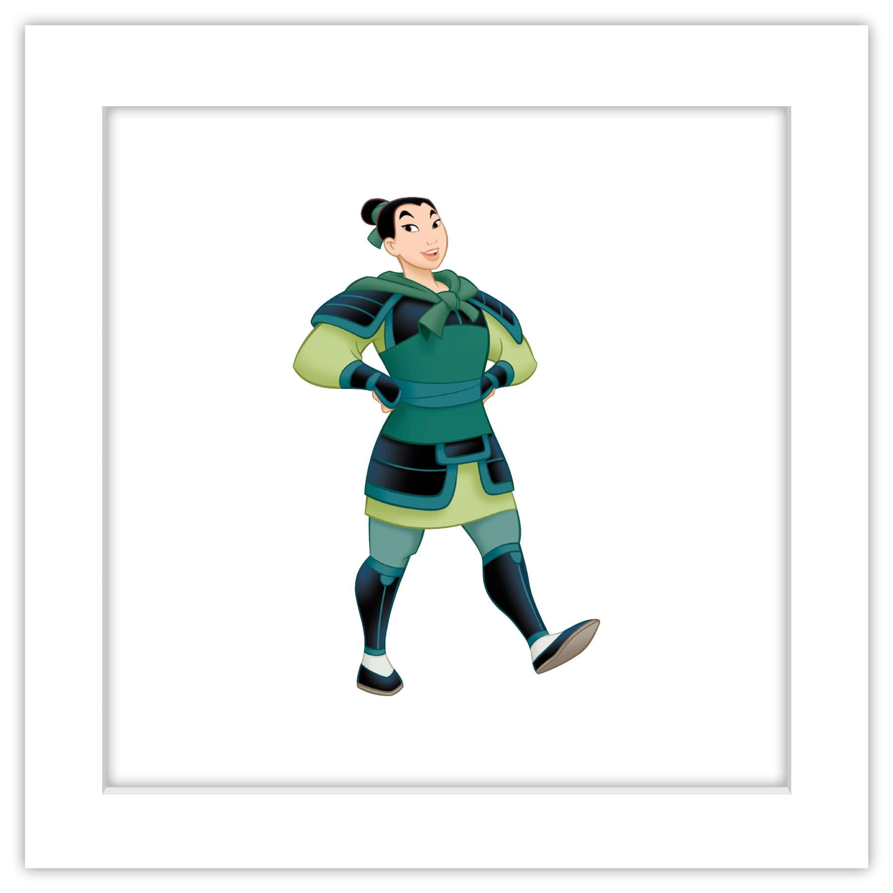 Gallery Pops Disney Mulan - Fa Ping Wall Art, White Framed Version, 12 ...