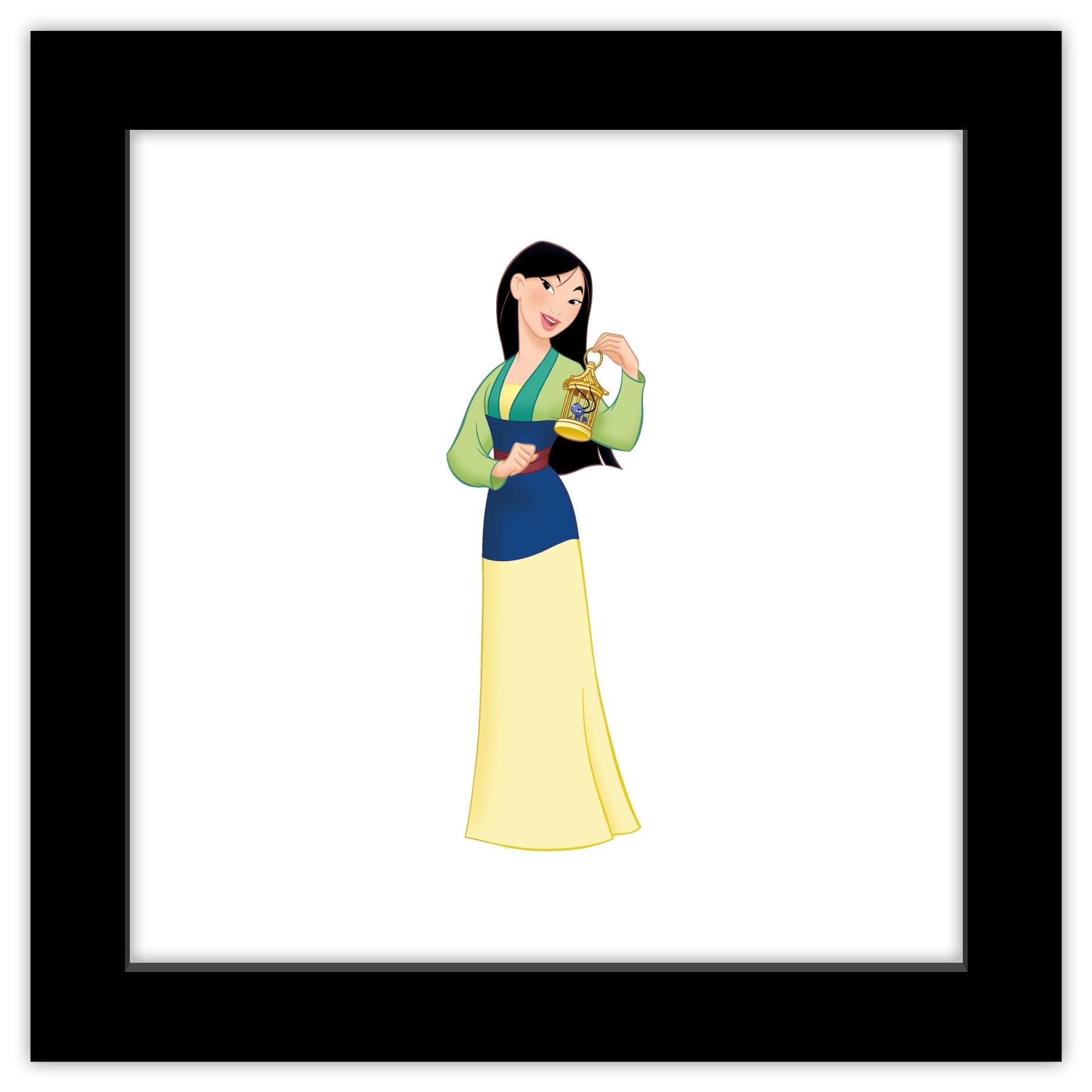 Gallery Pops Disney Mulan - Mulan Wall Art, Black Framed Version, 12" x ...
