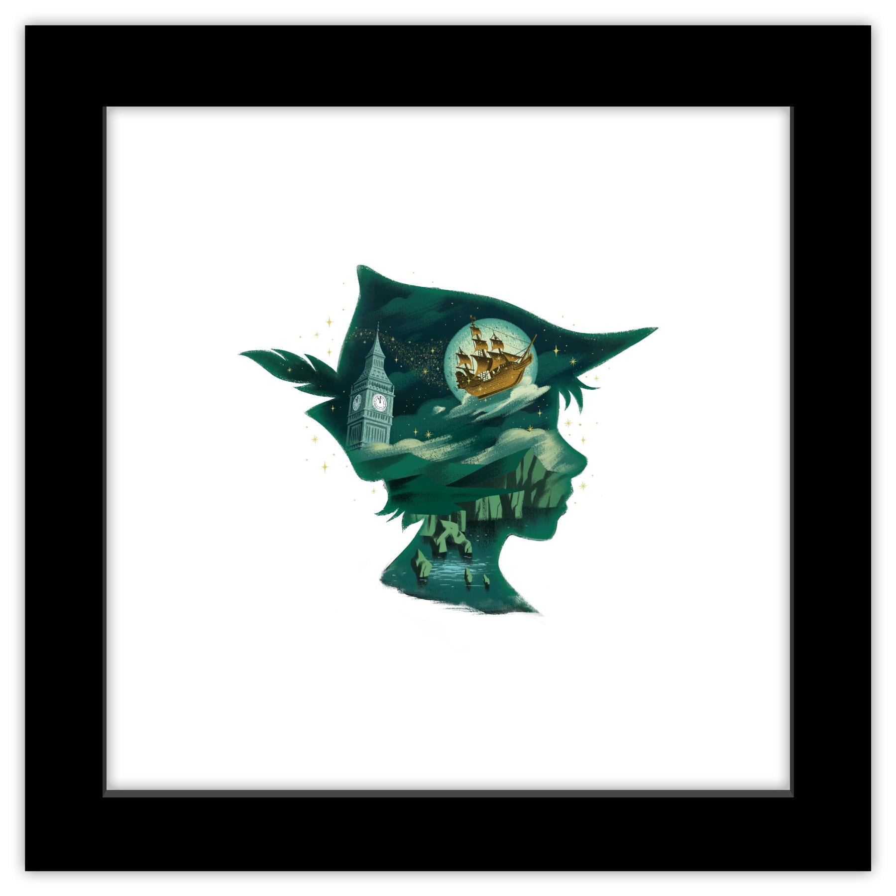 Gallery Pops Disney Peter Pan & Wendy - Adventure Wall Art, Black ...