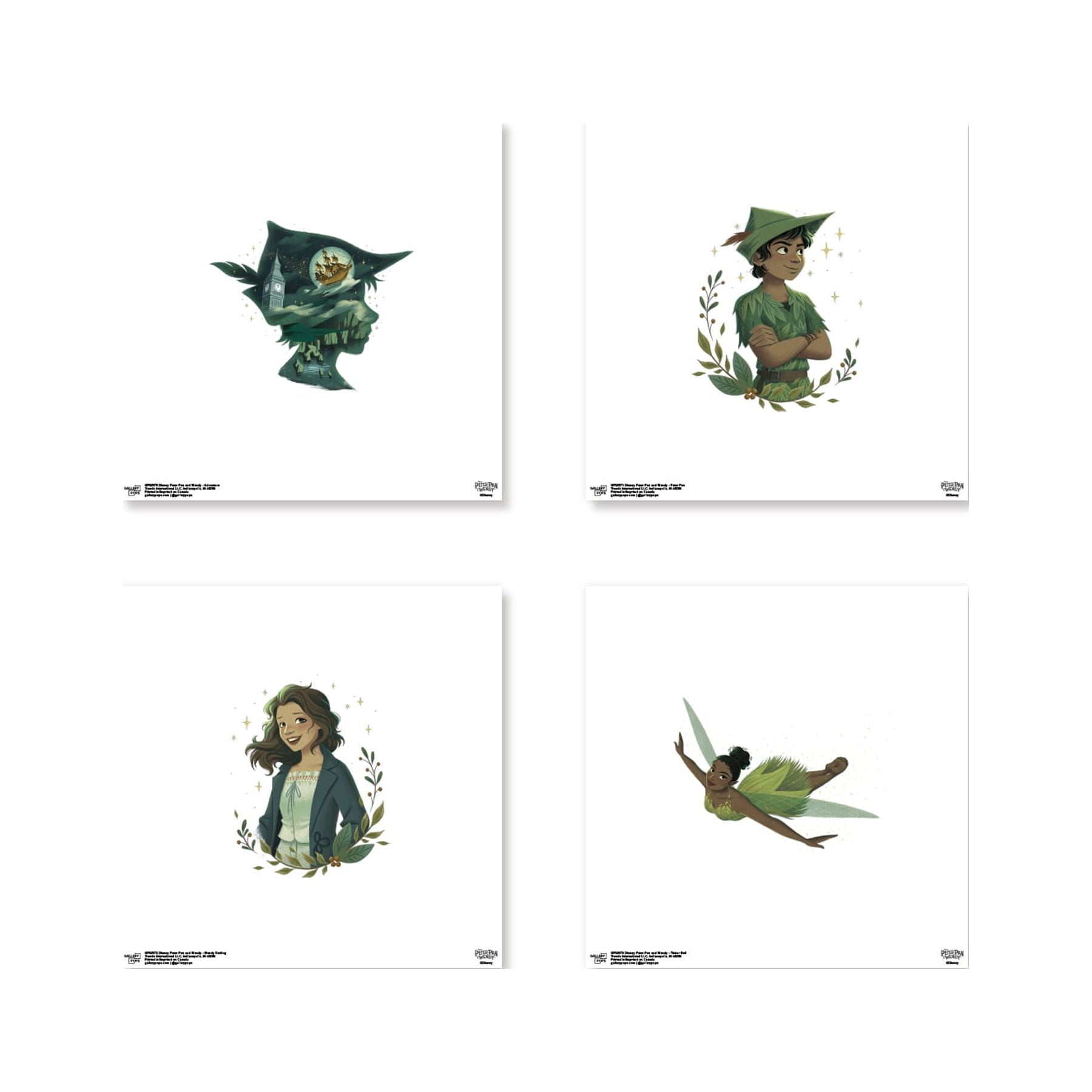 Gallery Pops Disney Peter Pan & Wendy - Adventure Wall Art Bundle (4 ...