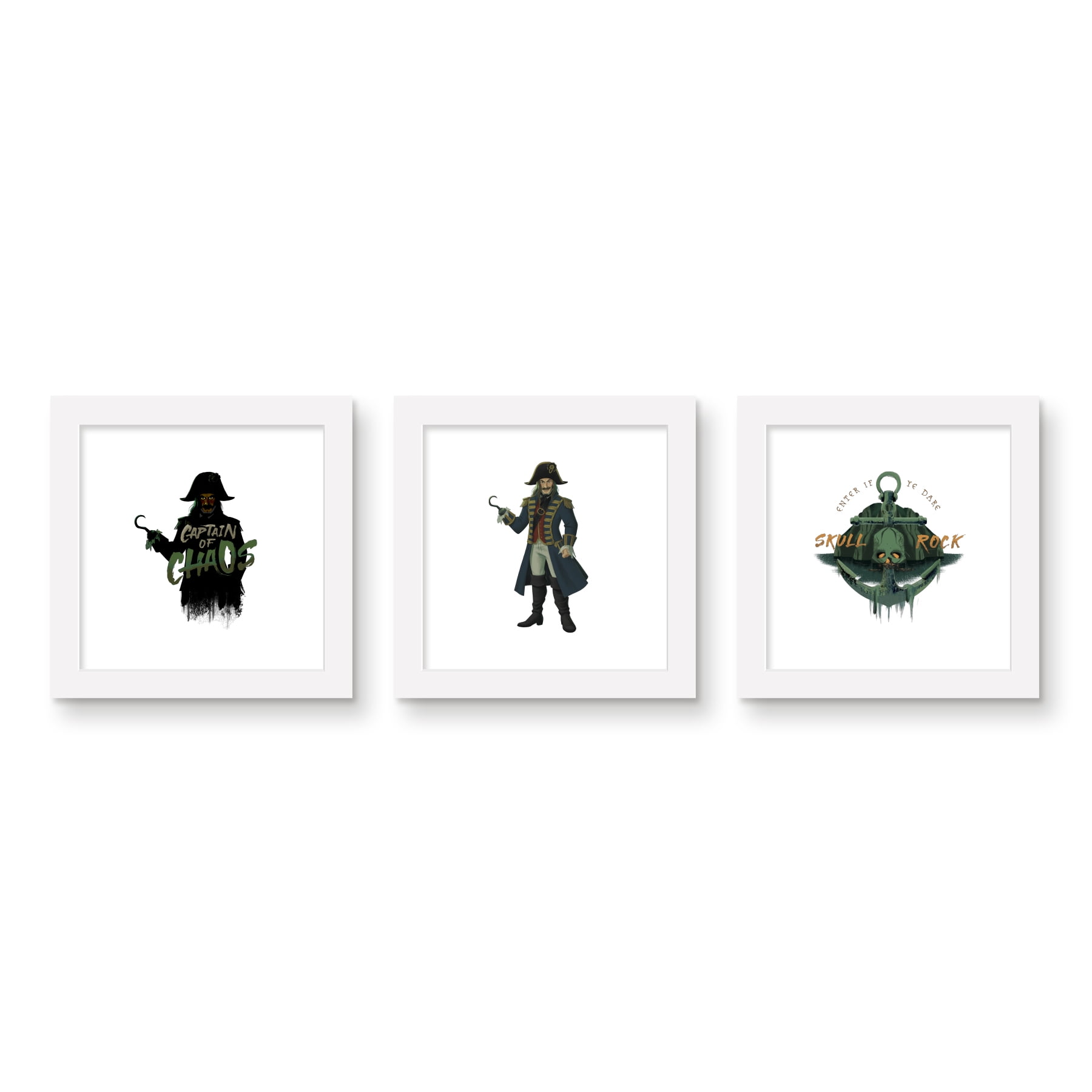 Gallery Pops Disney Peter Pan & Wendy - Captain Hook Wall Art Bundle (3 ...