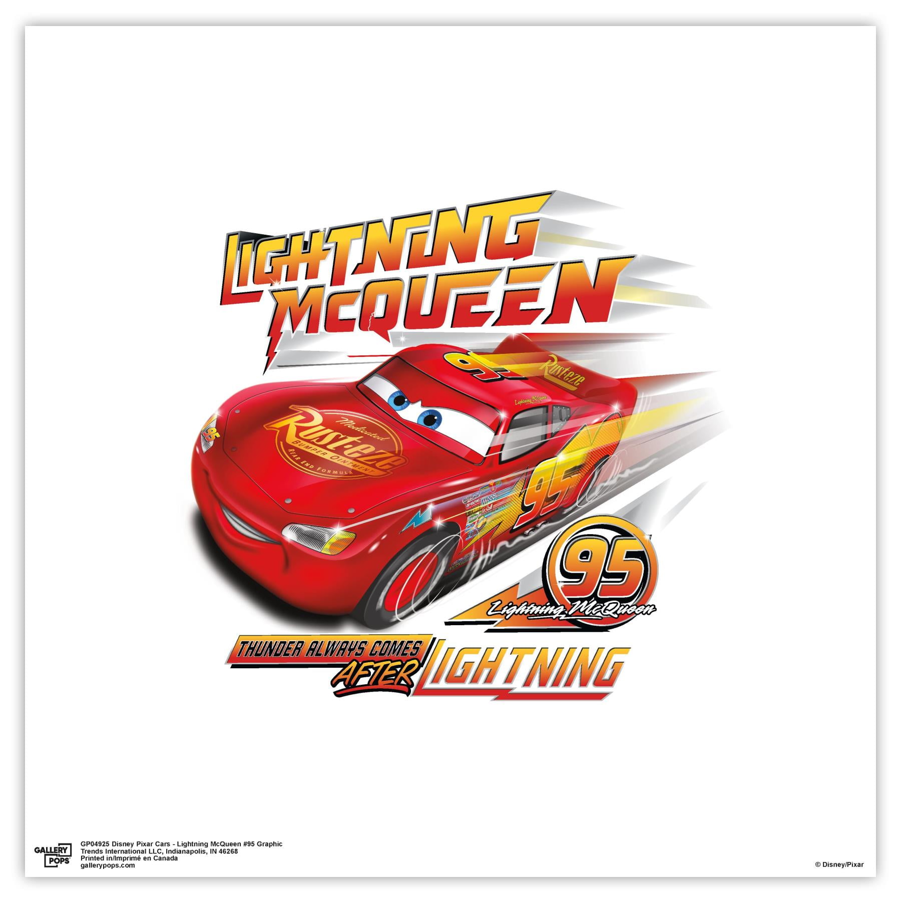 Gallery Pops® Disney Pixar Cars (2006) - Lightning #95 Graphic Wall Art ...