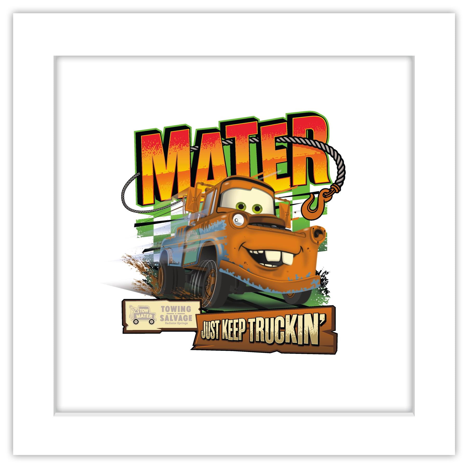 Gallery Pops® Disney Pixar Cars (2006) - Mater Towing Wall Art, White ...