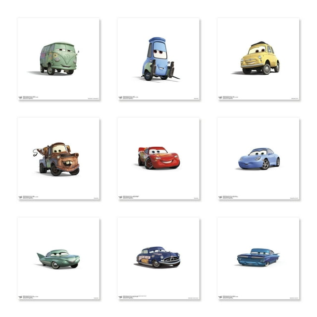 Gallery Pops Disney Pixar Cars 3 - Character Wall Art Bundle (9-Pack ...