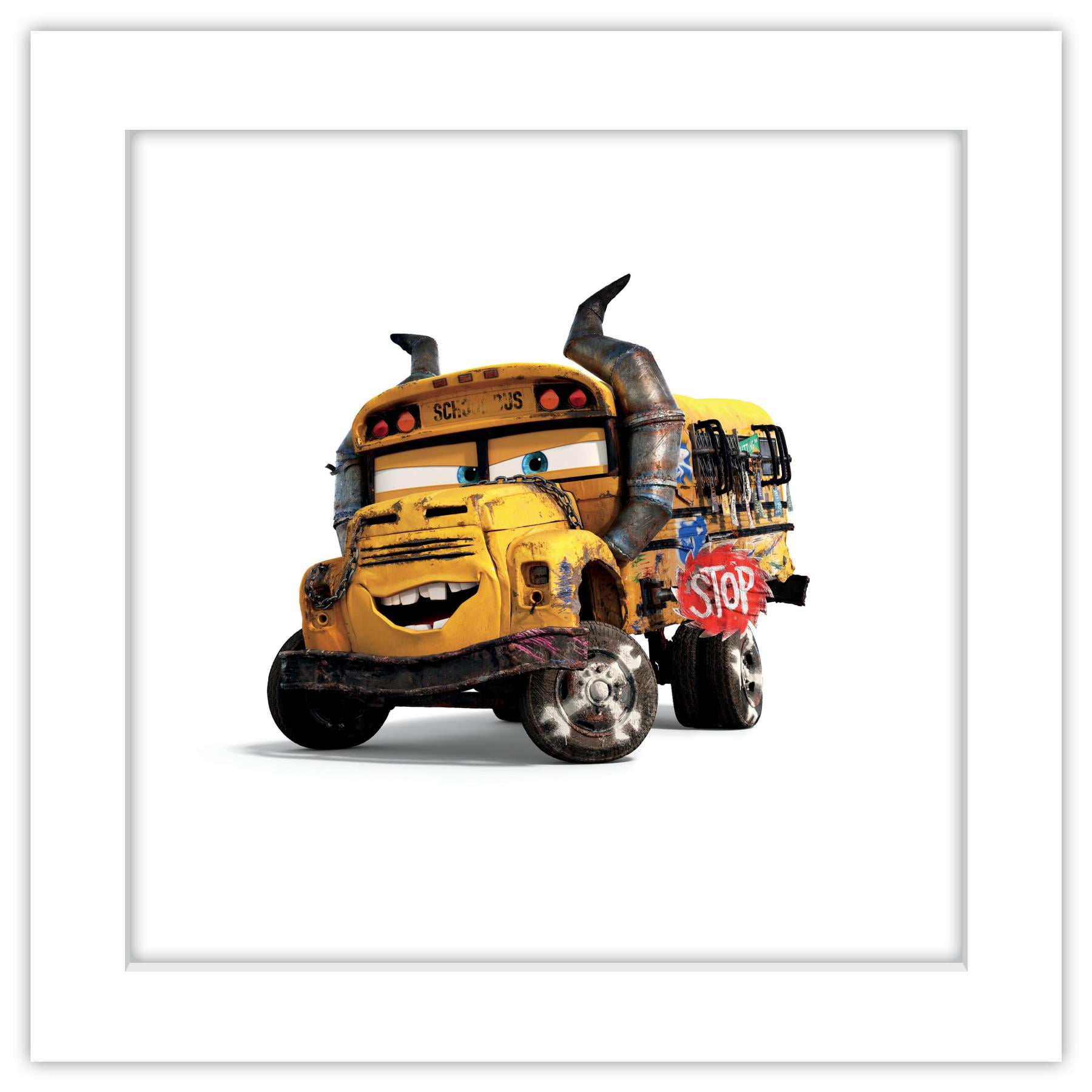 Gallery Pops Disney Pixar Cars 3 - Miss Fritter Wall Art, White Framed ...