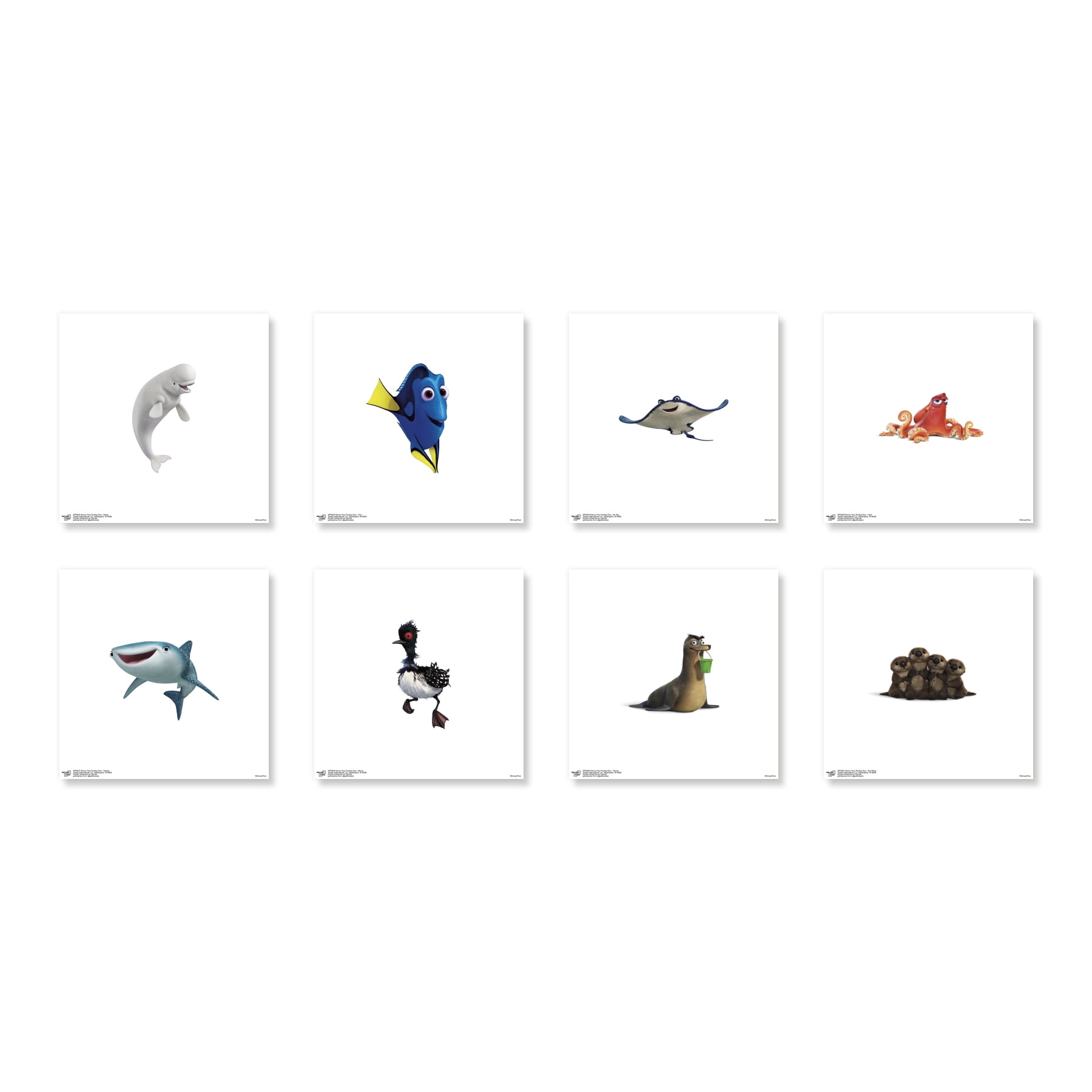 Gallery Pops Disney Pixar Finding Dory - Character Wall Art Bundle (8 ...