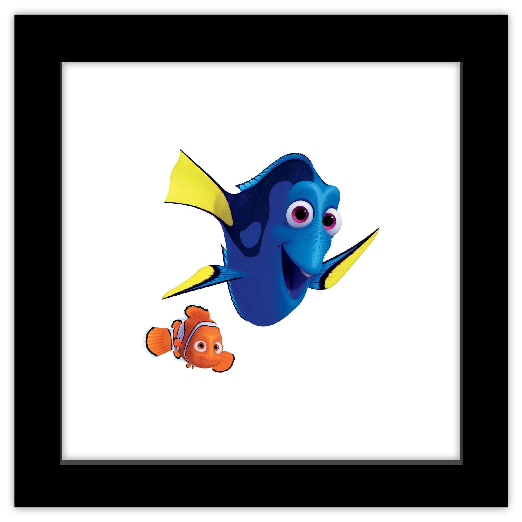 Gallery Pops Disney Pixar Finding Dory - Nemo and Dory Wall Art, Black ...