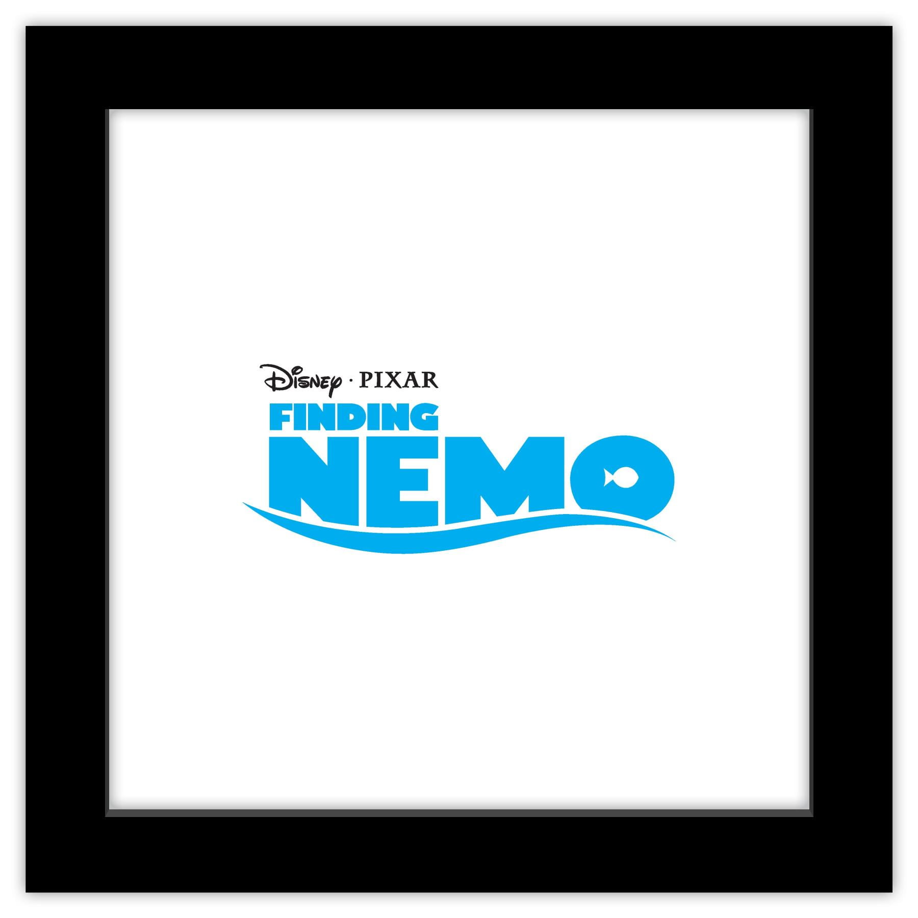 Gallery Pops Disney Pixar Finding Nemo - Logo Wall Art, Black Framed Version, 12" x 12 ...