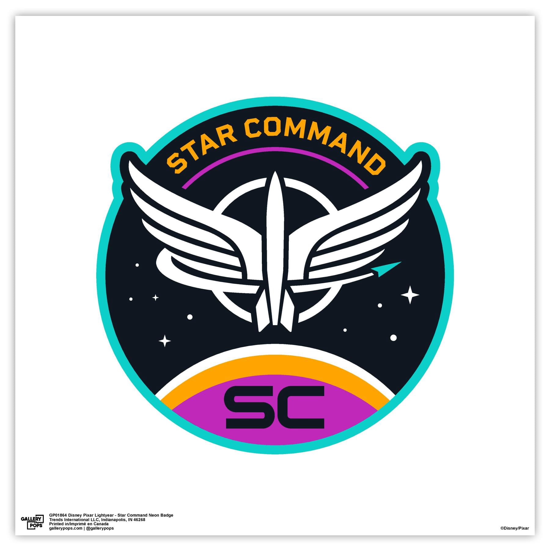 Gallery Pops Disney Pixar Lightyear - Star Command Neon Badge Wall Art ...