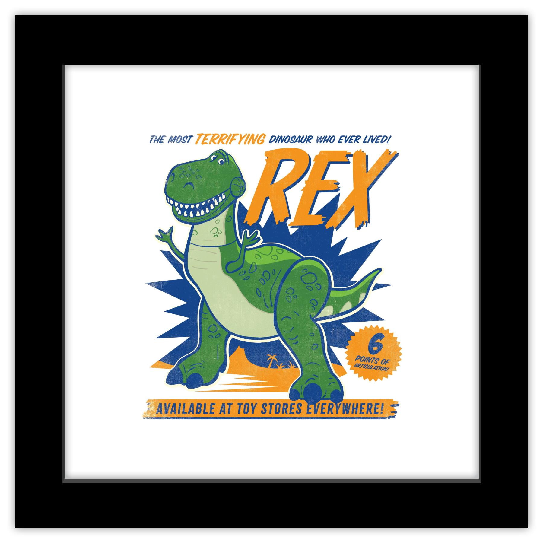 Gallery Pops Disney Pixar Toy Story - Terrifying Rex Wall Art, Black ...