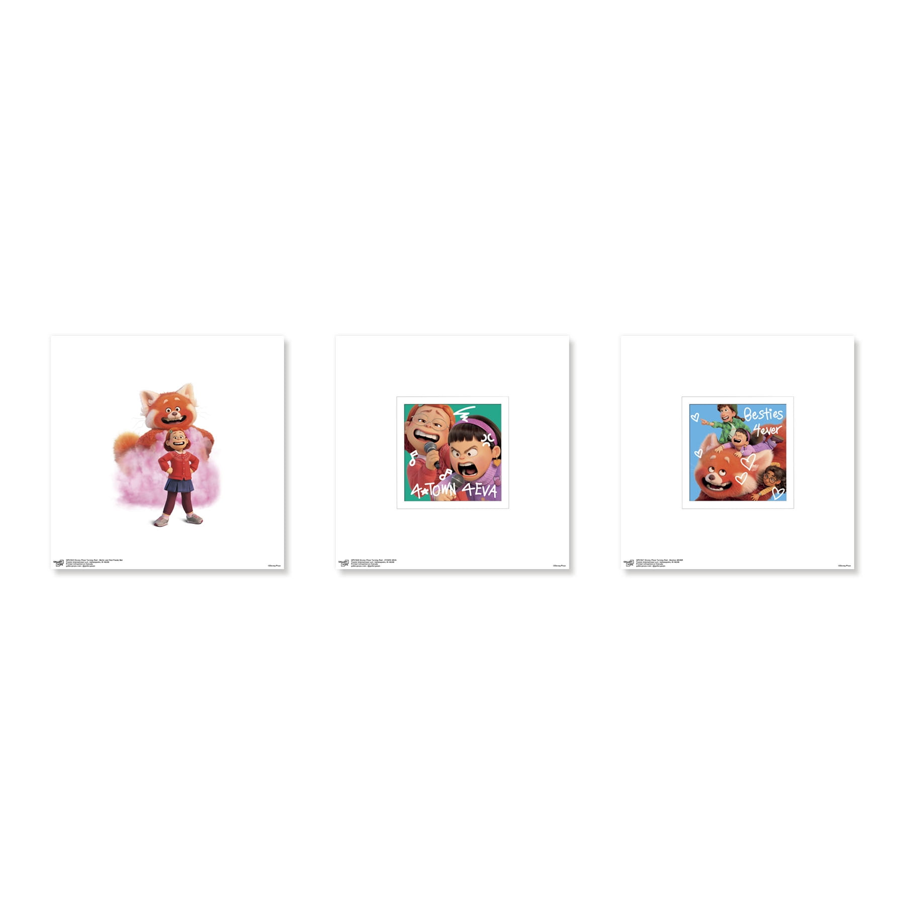 Gallery Pops Disney Pixar Turning Red - Besties Wall Art Bundle (3-Pack ...