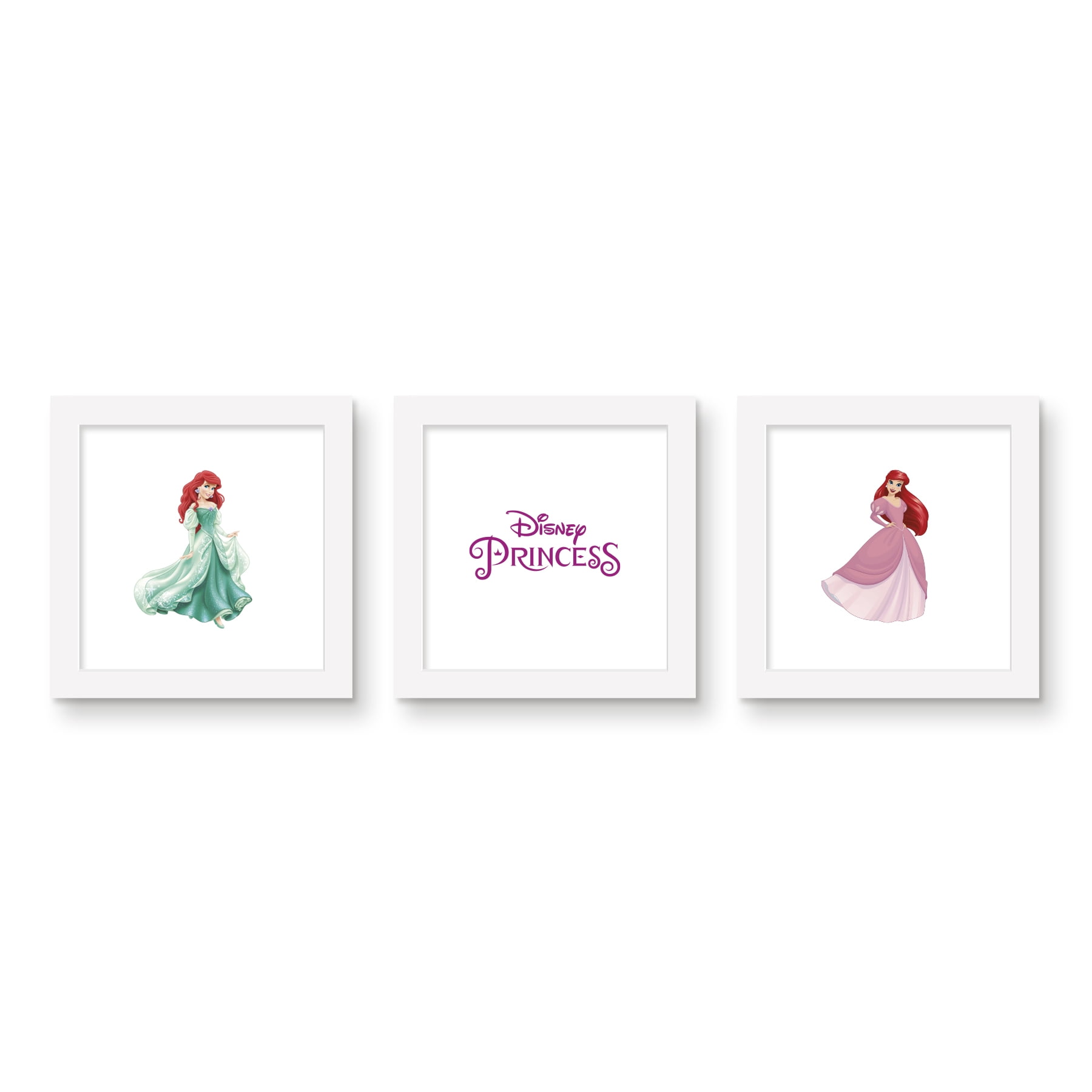 Gallery Pops Disney Princess - Ariel Wall Art Bundle (3-Pack), White ...