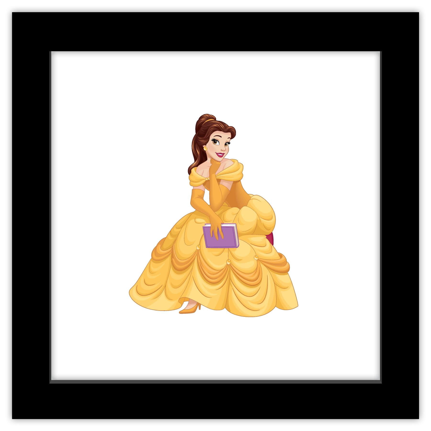 Gallery Pops Disney Princess - Belle Wall Art, Black Framed Version, 12 ...