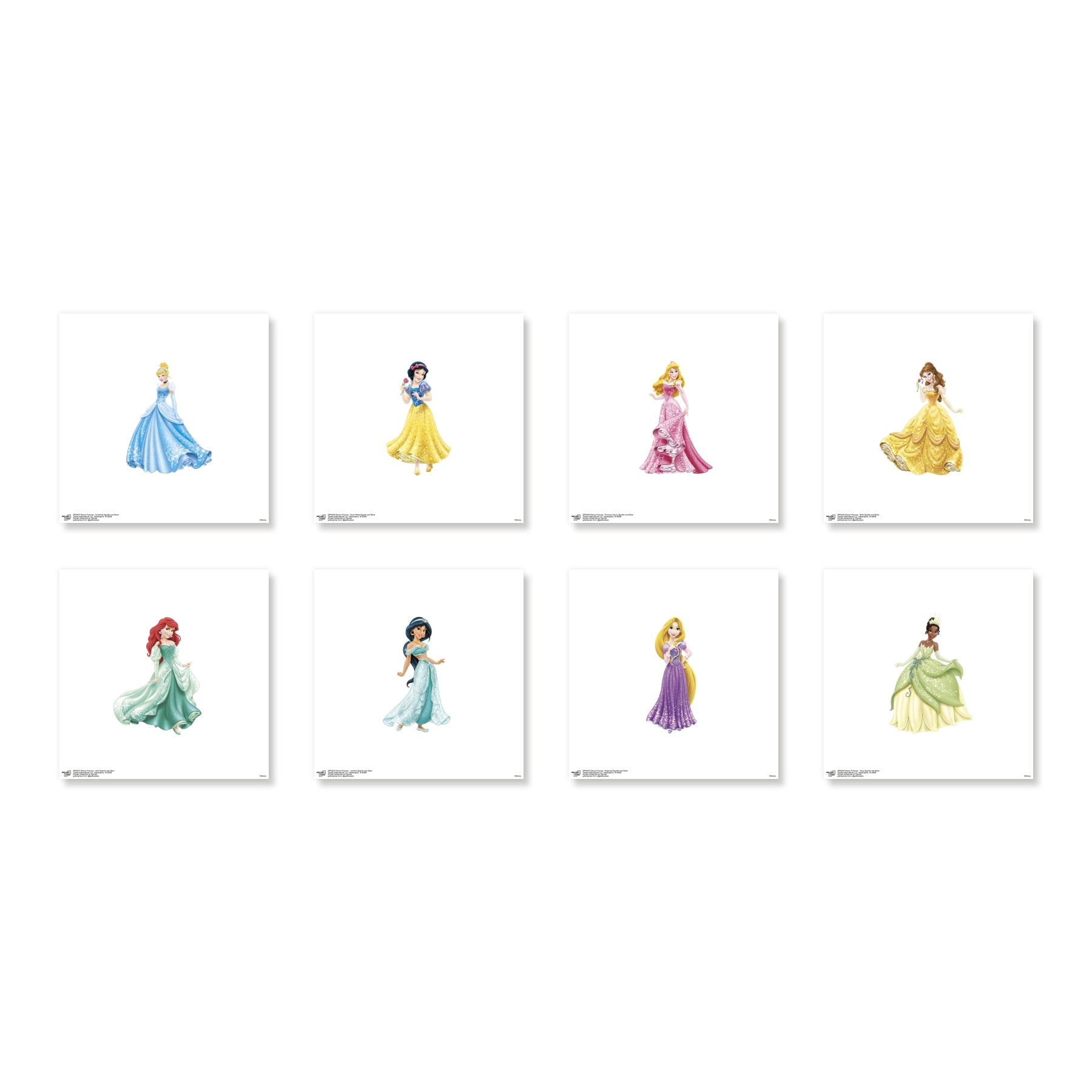 Gallery Pops Disney Princess - Sparkle & Shine Wall Art Bundle (8-Pack ...