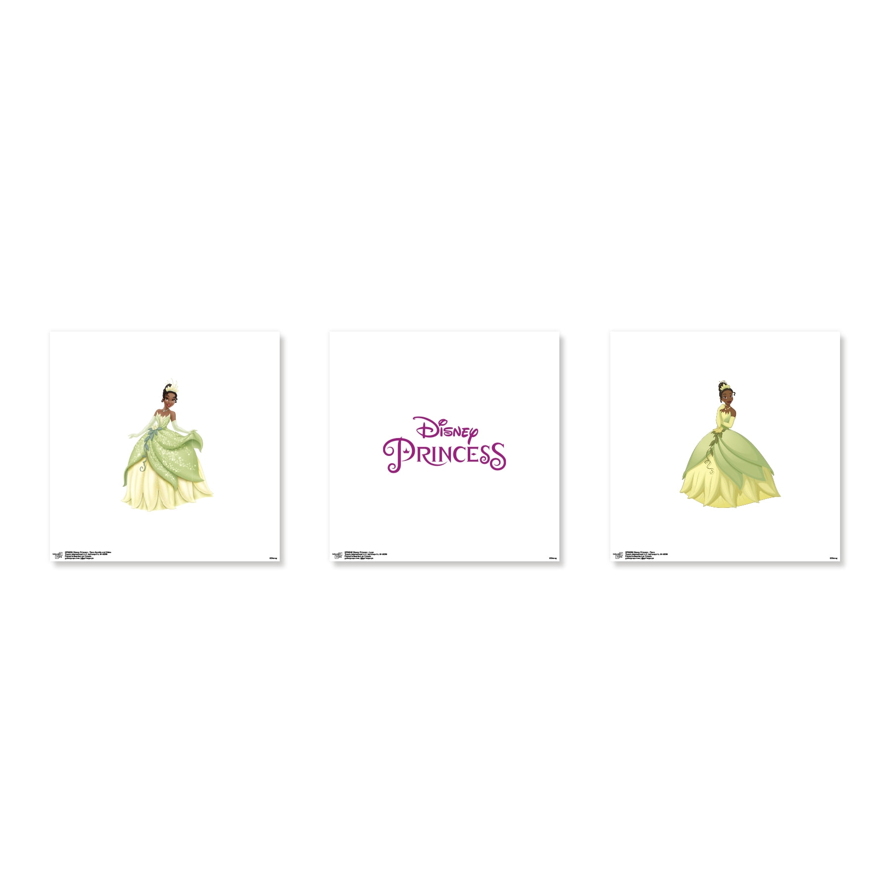 Gallery Pops Disney Princess - Tiana Wall Art Bundle (3-Pack), Unframed ...