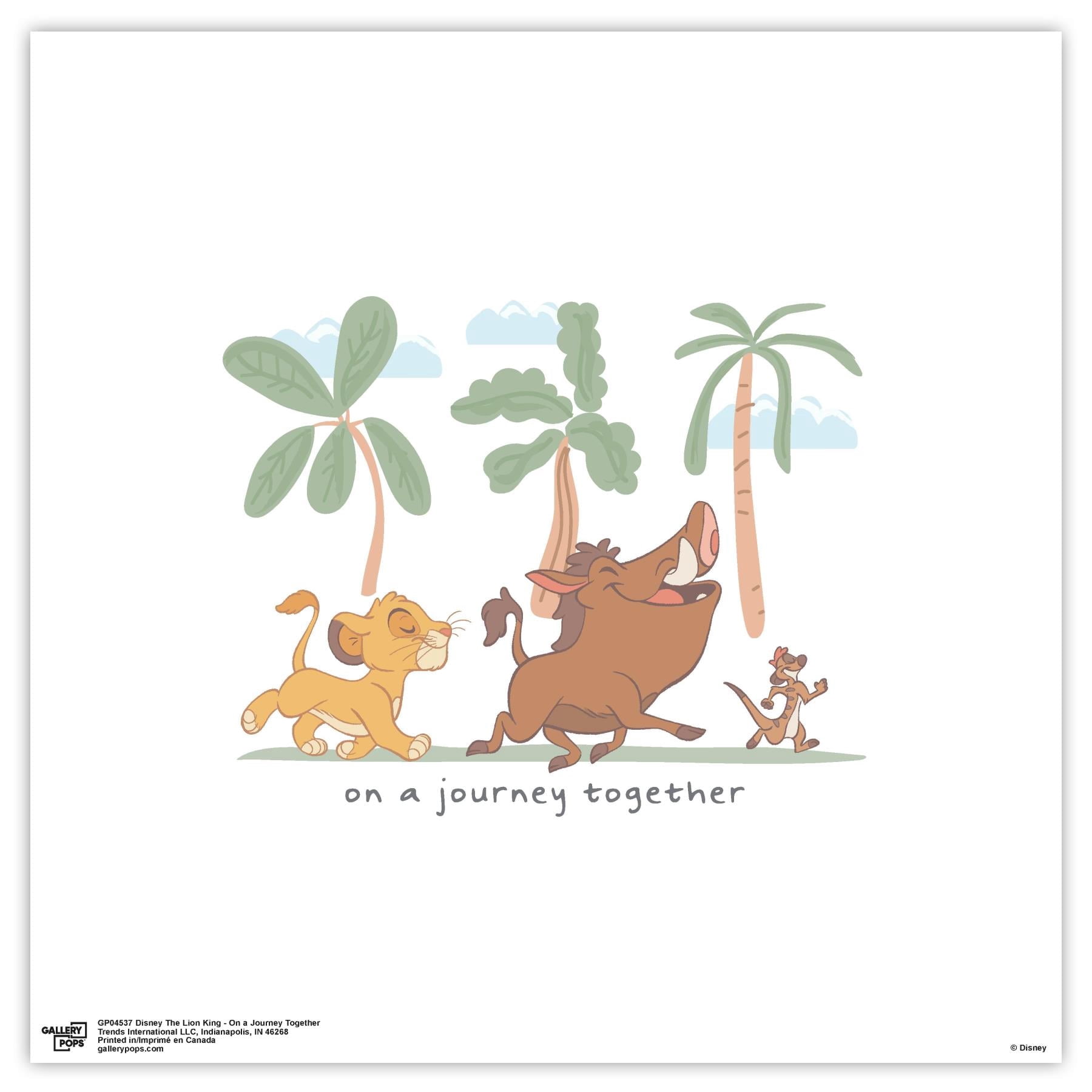 Gallery Pops Disney The Lion King - On a Journey Together Wall Art ...