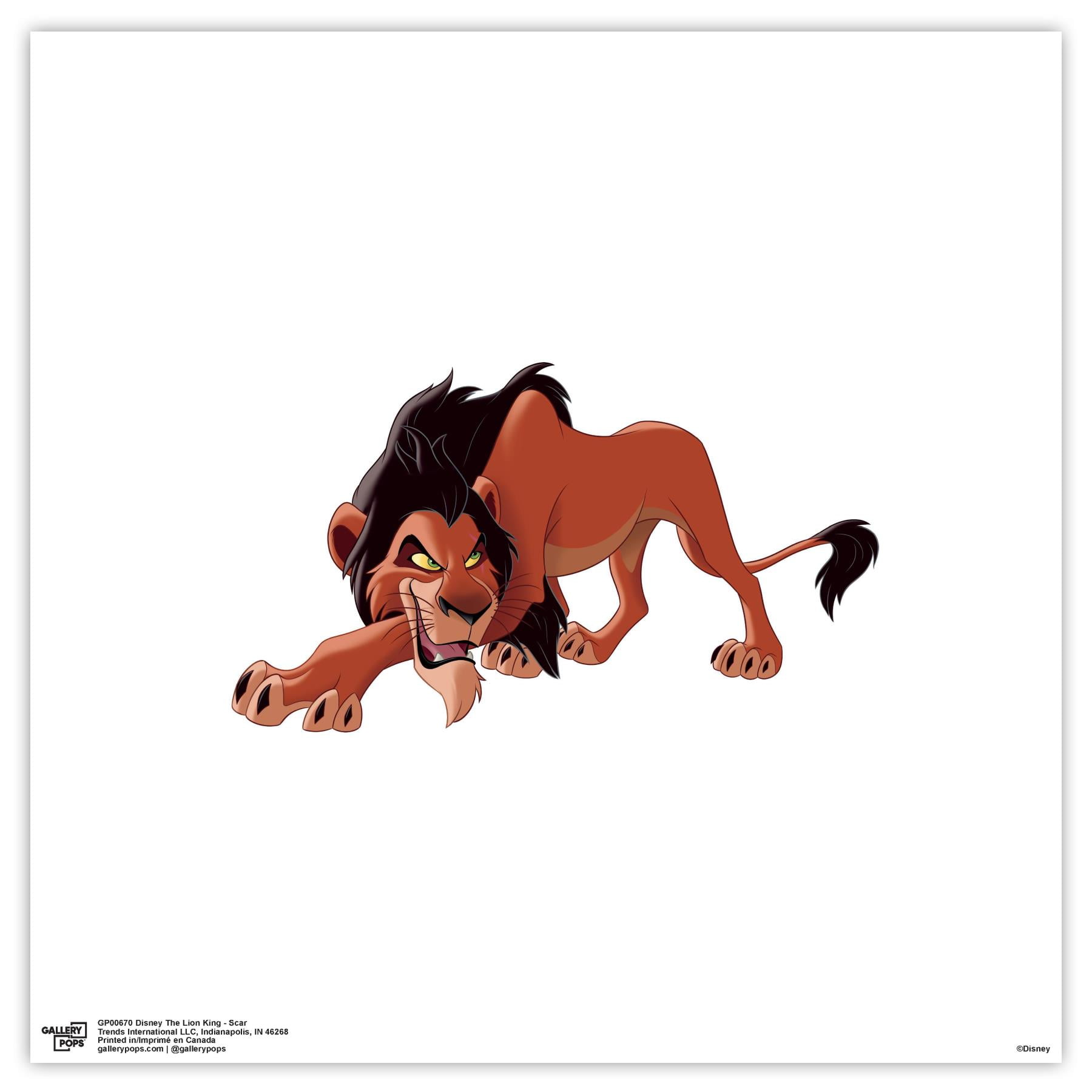 Gallery Pops Disney The Lion King - Scar Wall Art, Unframed Version, 12 ...