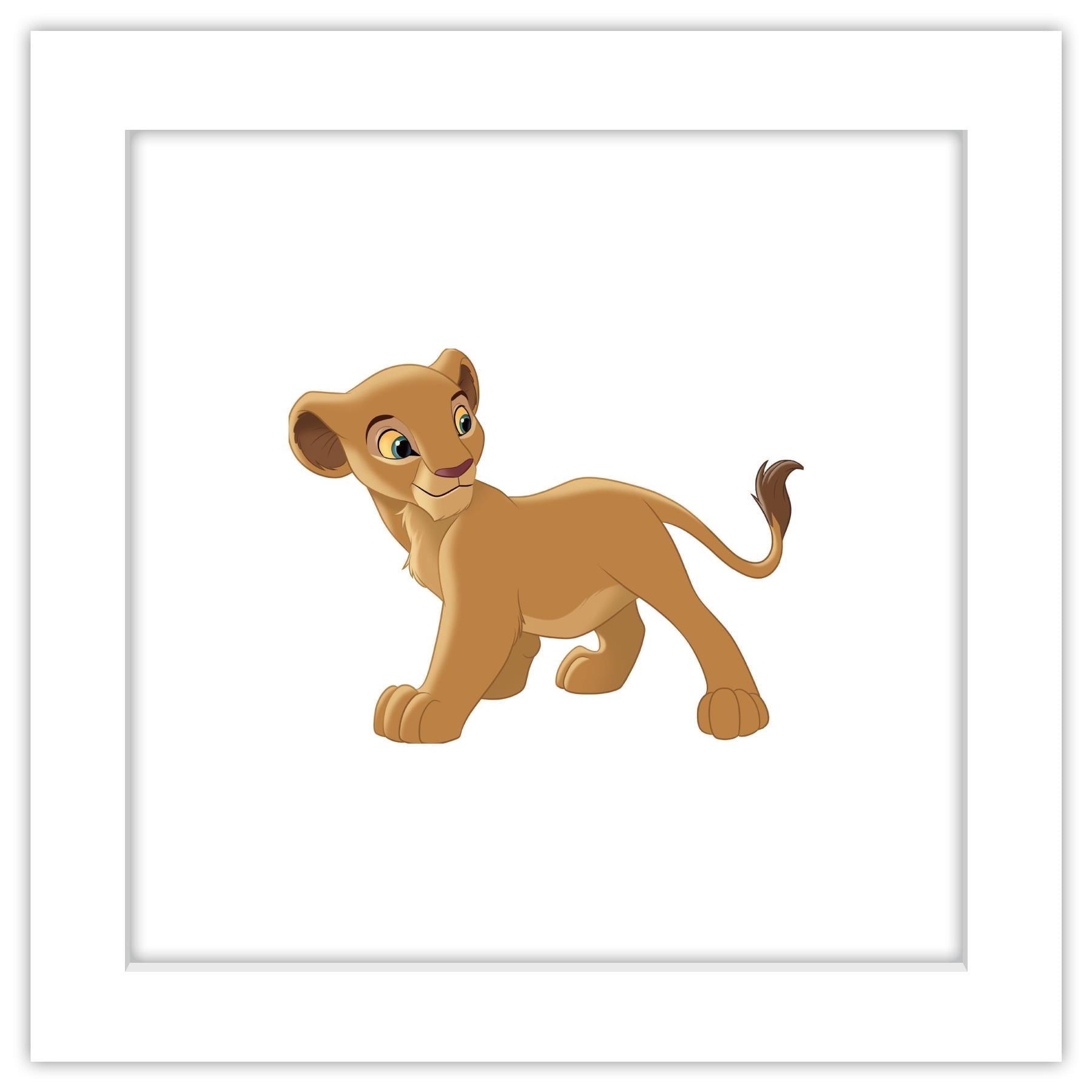 Gallery Pops Disney The Lion King - Young Nala Wall Art, White Framed ...