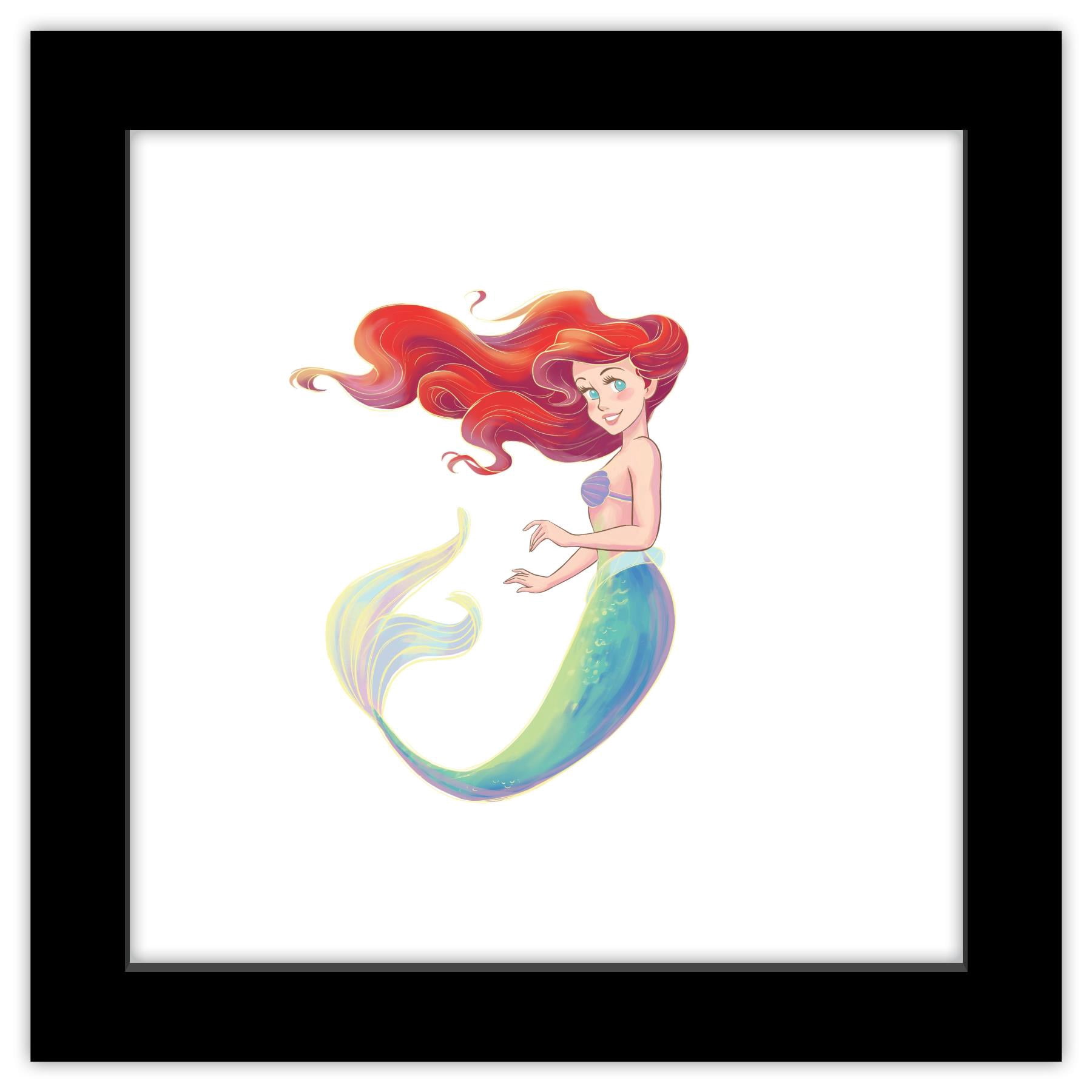 Gallery Pops Disney The Little Mermaid - Ariel Watercolor Portrait Wall ...