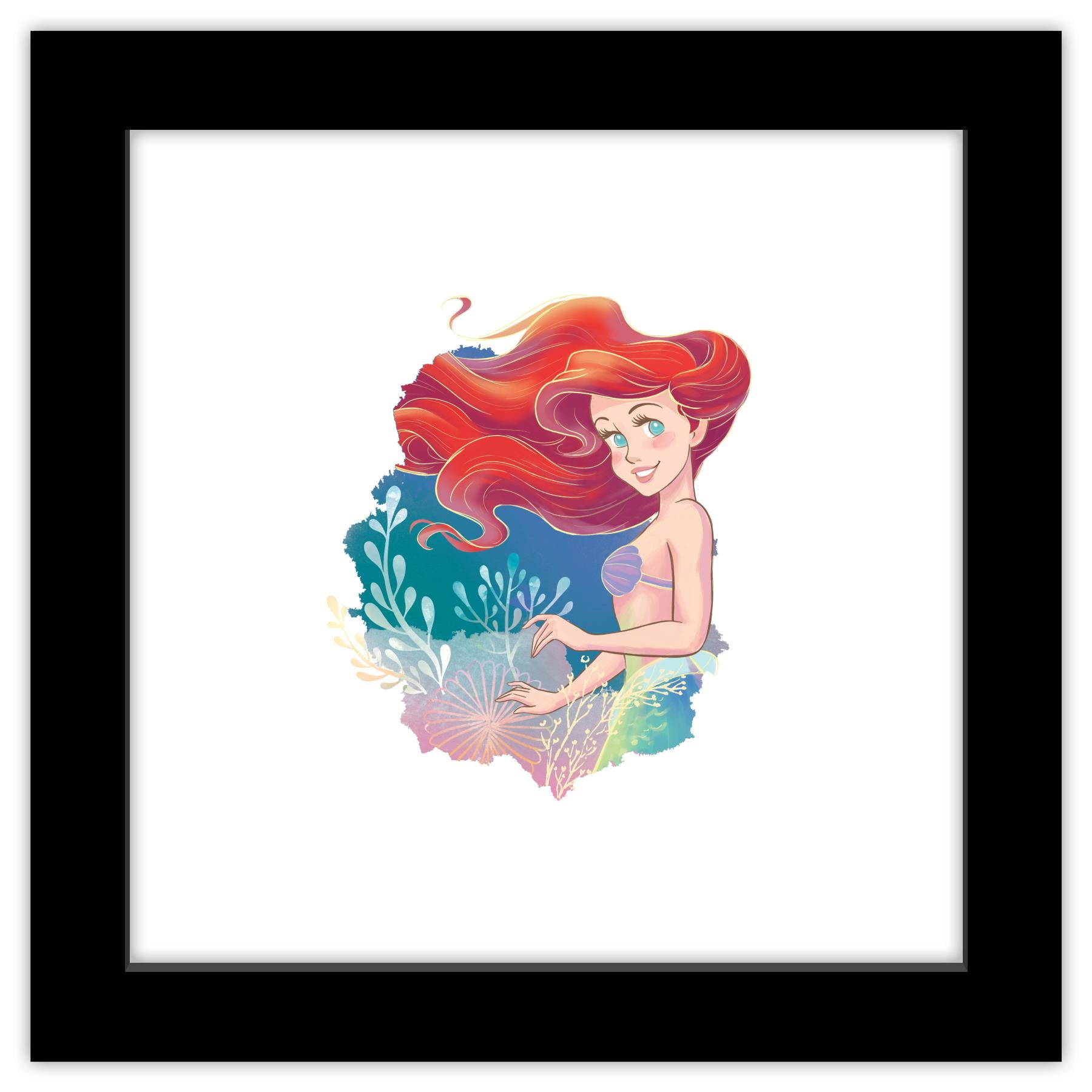 Gallery Pops Disney The Little Mermaid - Ariel Watercolor Wall Art ...
