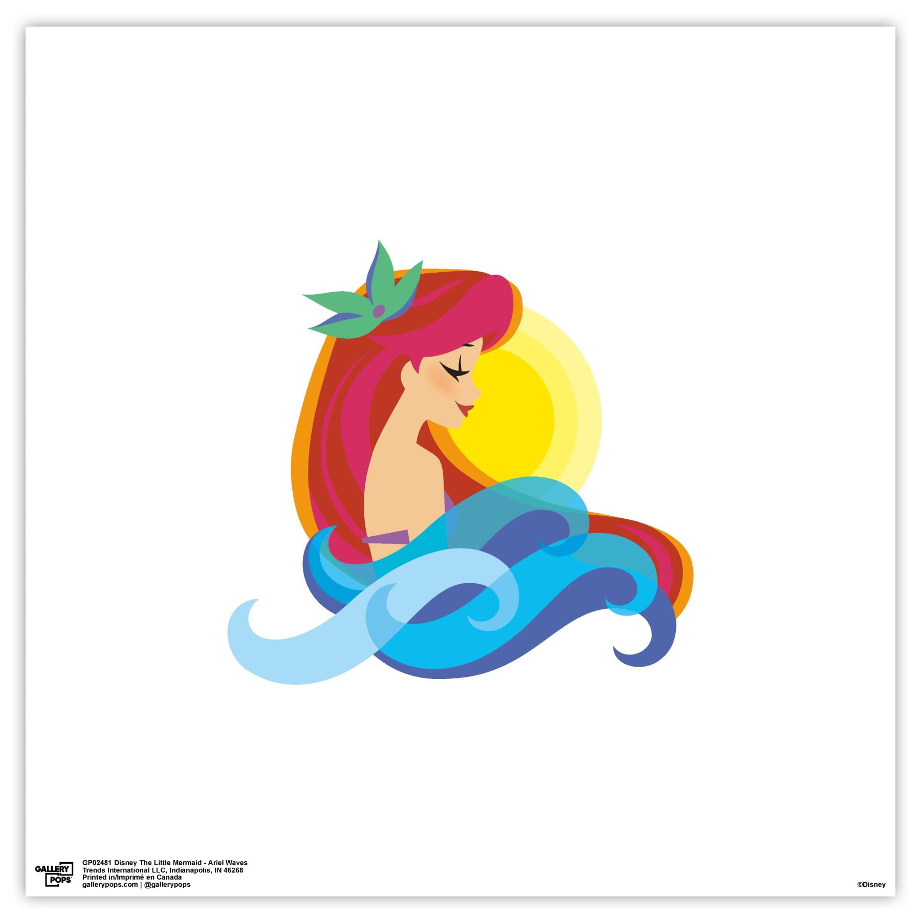 Gallery Pops Disney The Little Mermaid - Ariel Waves Wall Art, Unframed ...