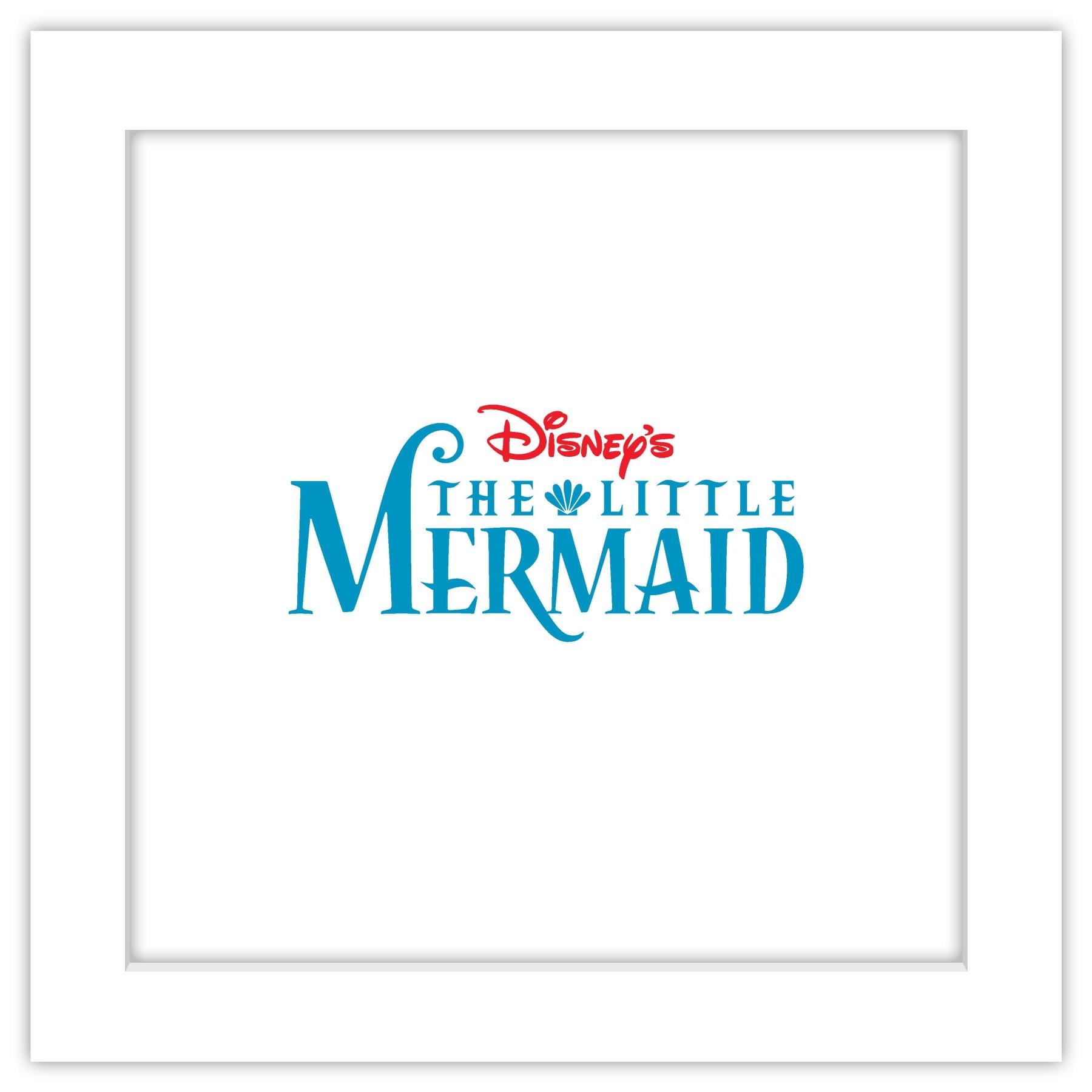 Gallery Pops Disney The Little Mermaid - Logo Wall Art, White Framed ...
