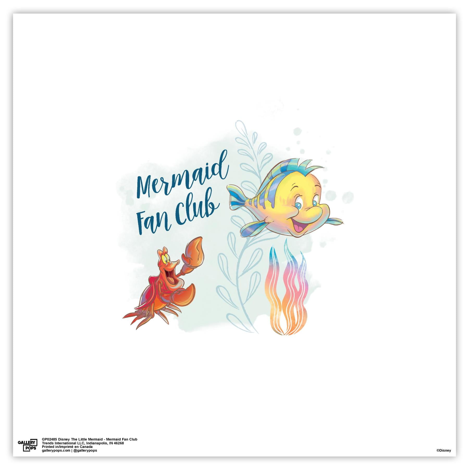 Gallery Pops Disney The Little Mermaid - Mermaid Fan Club Wall Art ...