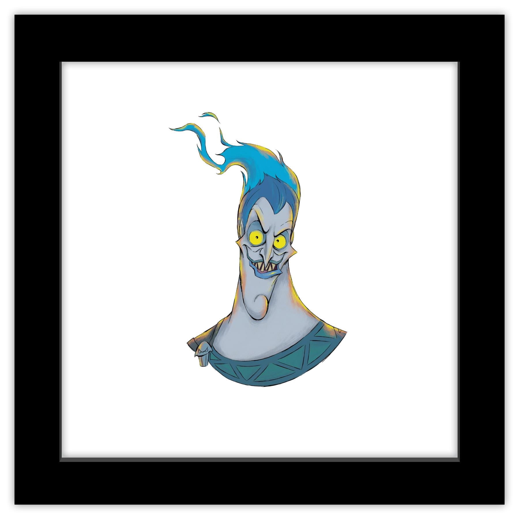 Gallery Pops Disney Villains - Hades Portrait Wall Art, Black Framed ...