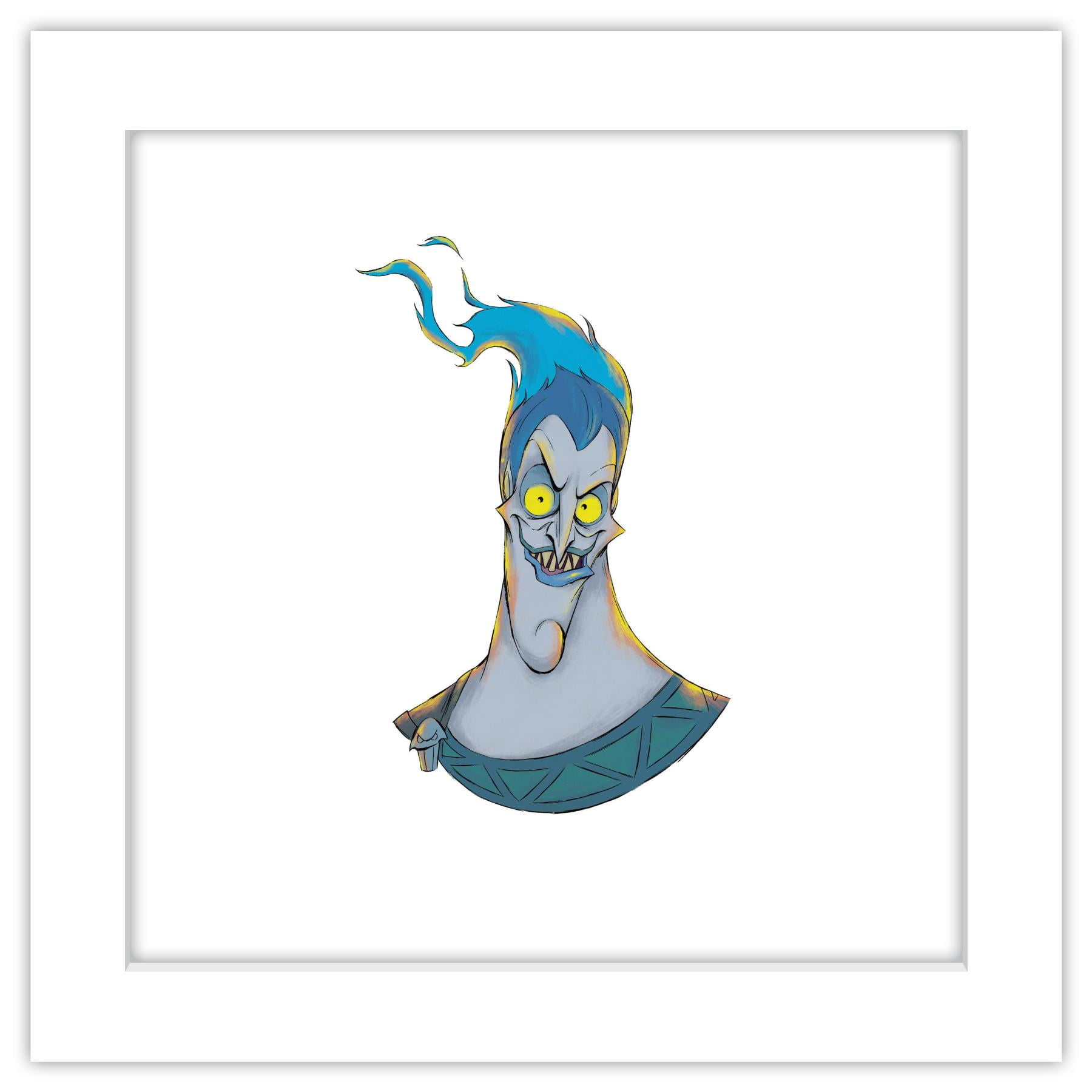Gallery Pops Disney Villains - Hades Portrait Wall Art, White Framed ...