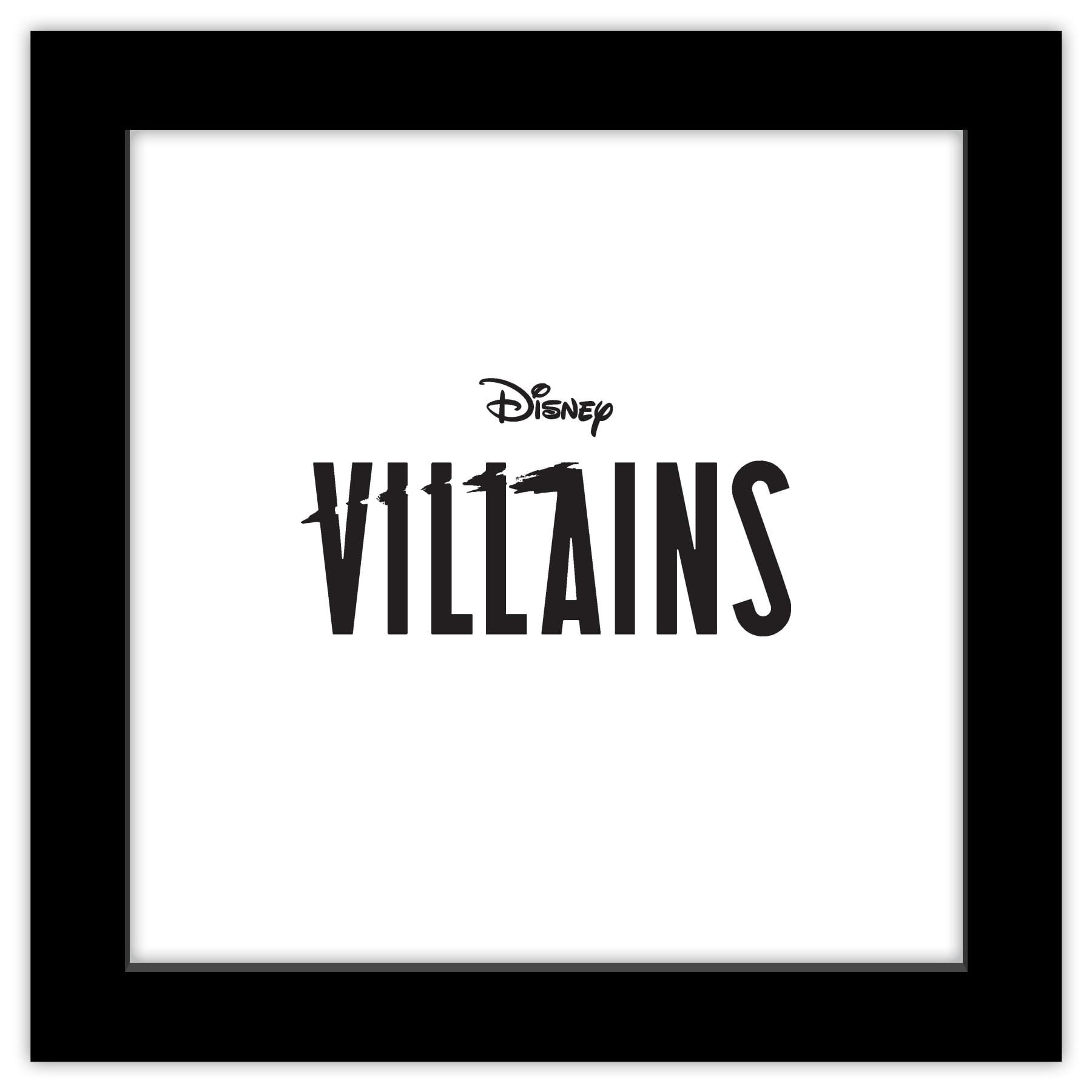 Gallery Pops Disney Villains - Logo Wall Art, Black Framed Version, 12 ...
