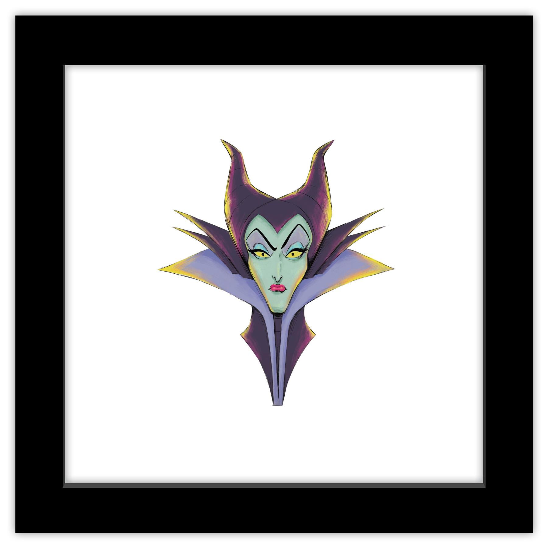 Gallery Pops Disney Villains - Maleficent Portrait Wall Art, Black ...