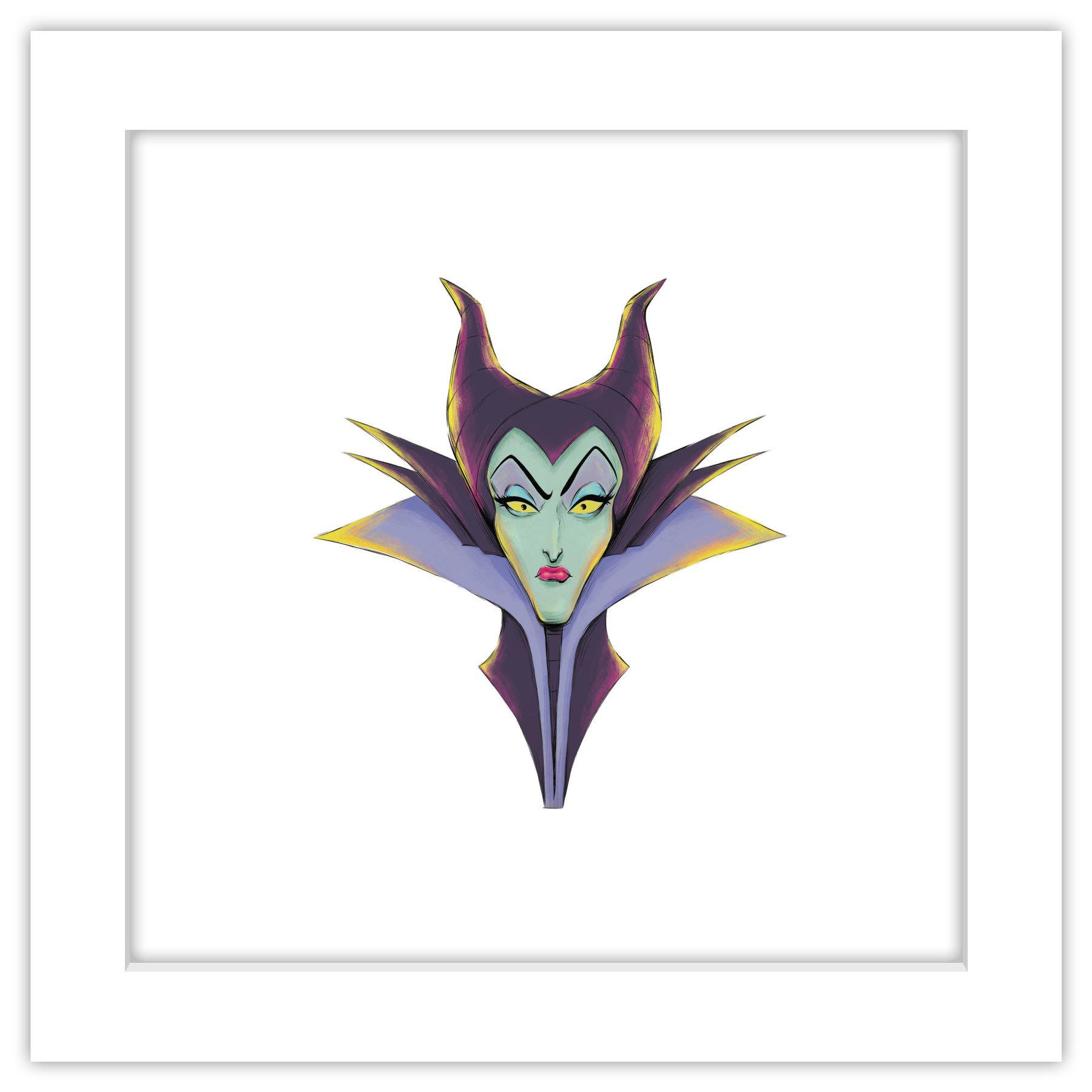 Gallery Pops Disney Villains - Maleficent Portrait Wall Art, White ...