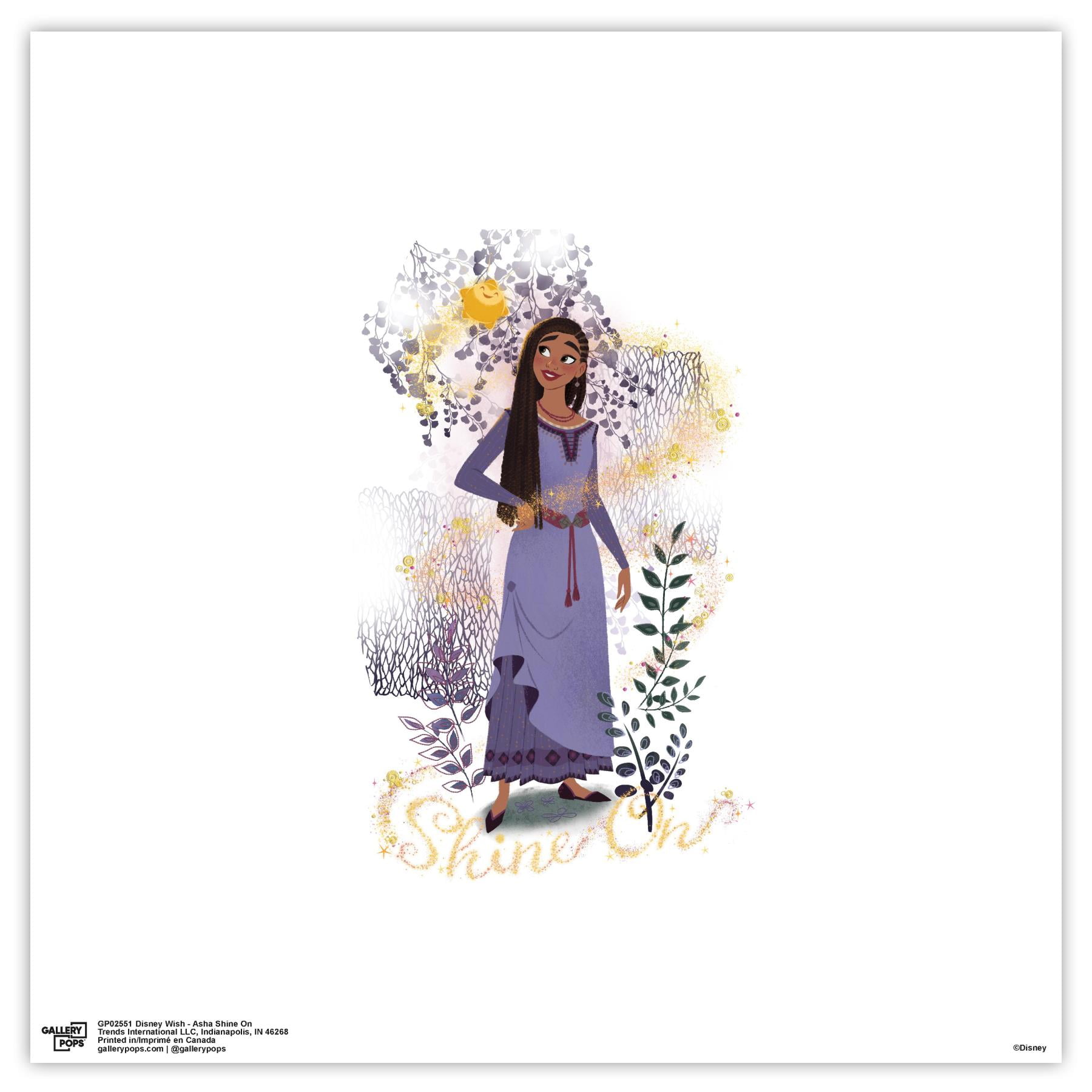 Gallery Pops Disney Wish - Asha Shine On Wall Art, Unframed Version, 12 ...