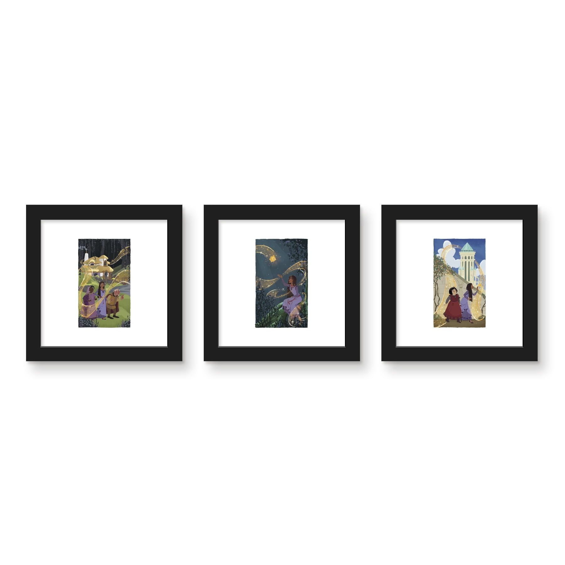 Gallery Pops Disney Wish - Shine On Panel Art Wall Art Bundle (3-Pack ...