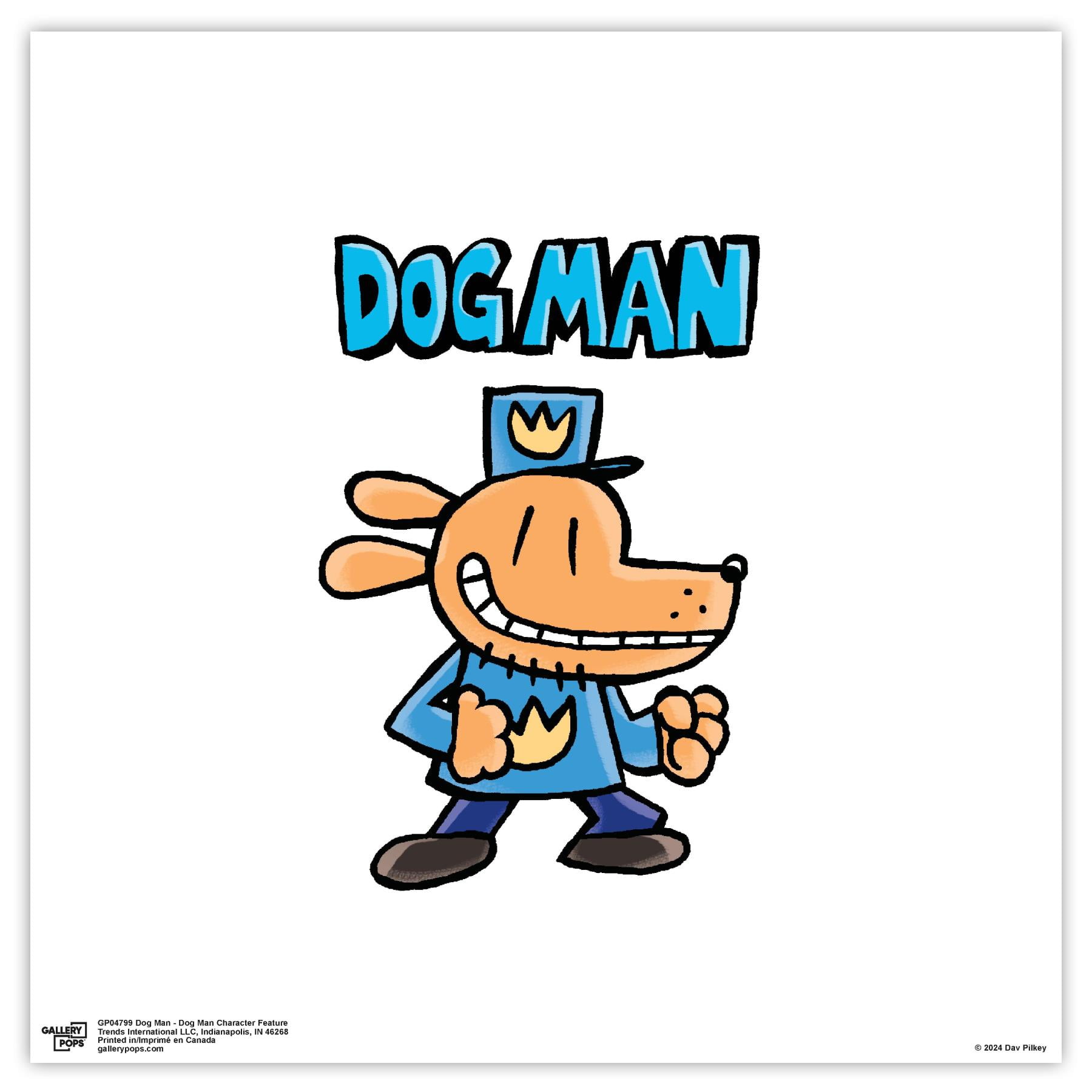 Gallery Pops Dog Man - Dog Man Character Feature Wall Art, Unframed ...