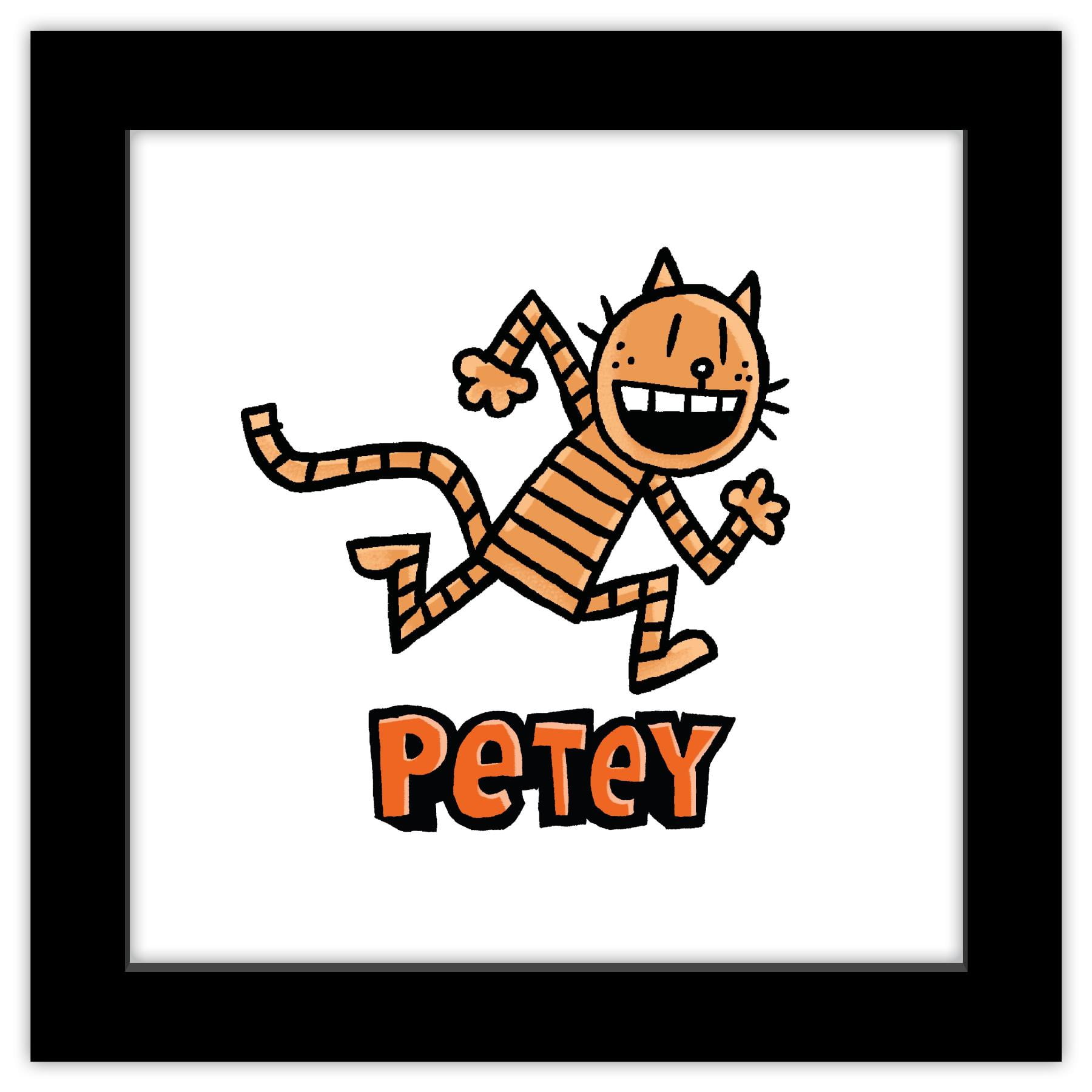 Gallery Pops Dog Man - Petey Character Feature Wall Art, Black Framed ...