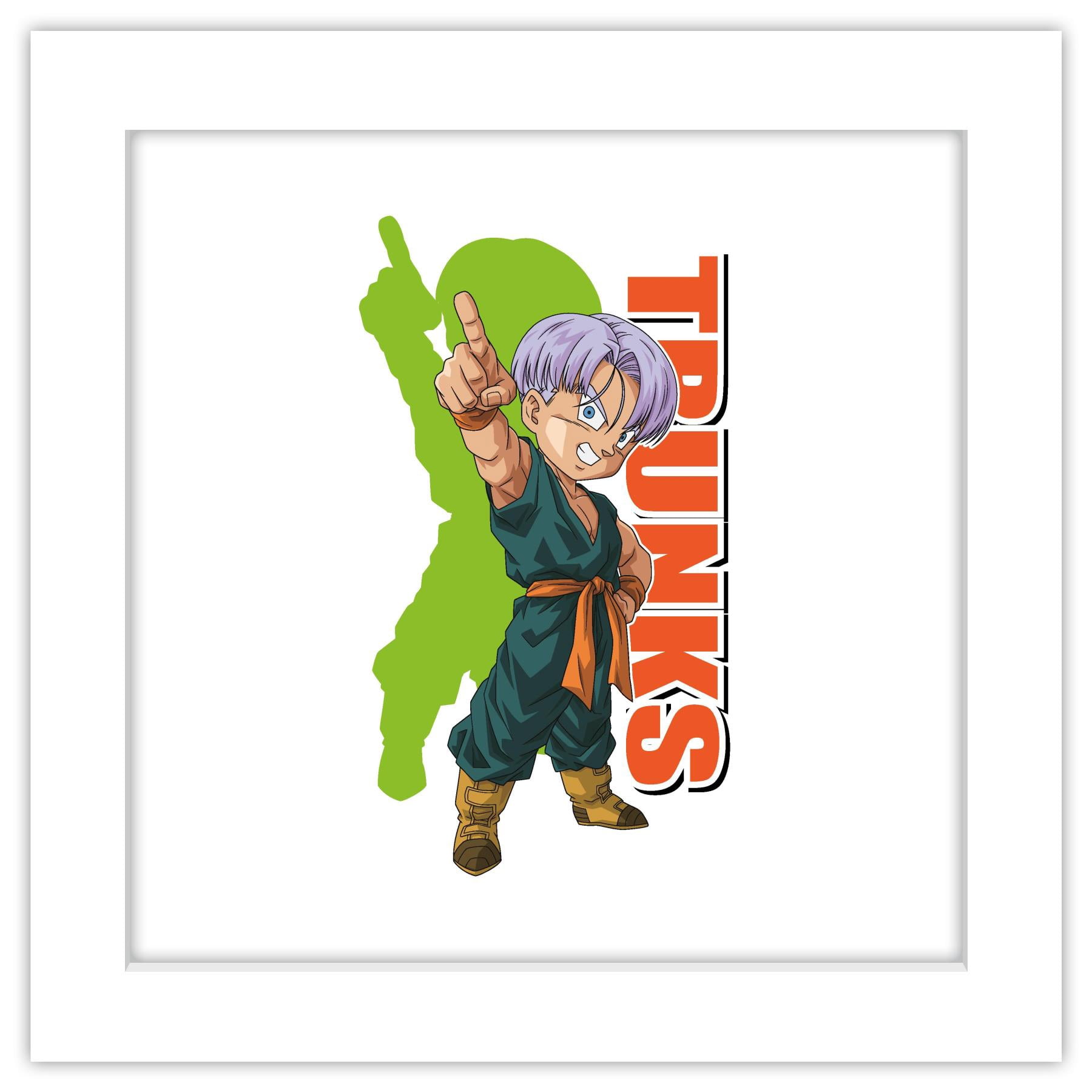 Gallery Pops Dragon Ball: Super - Trunks Icon Wall Art, White Framed ...
