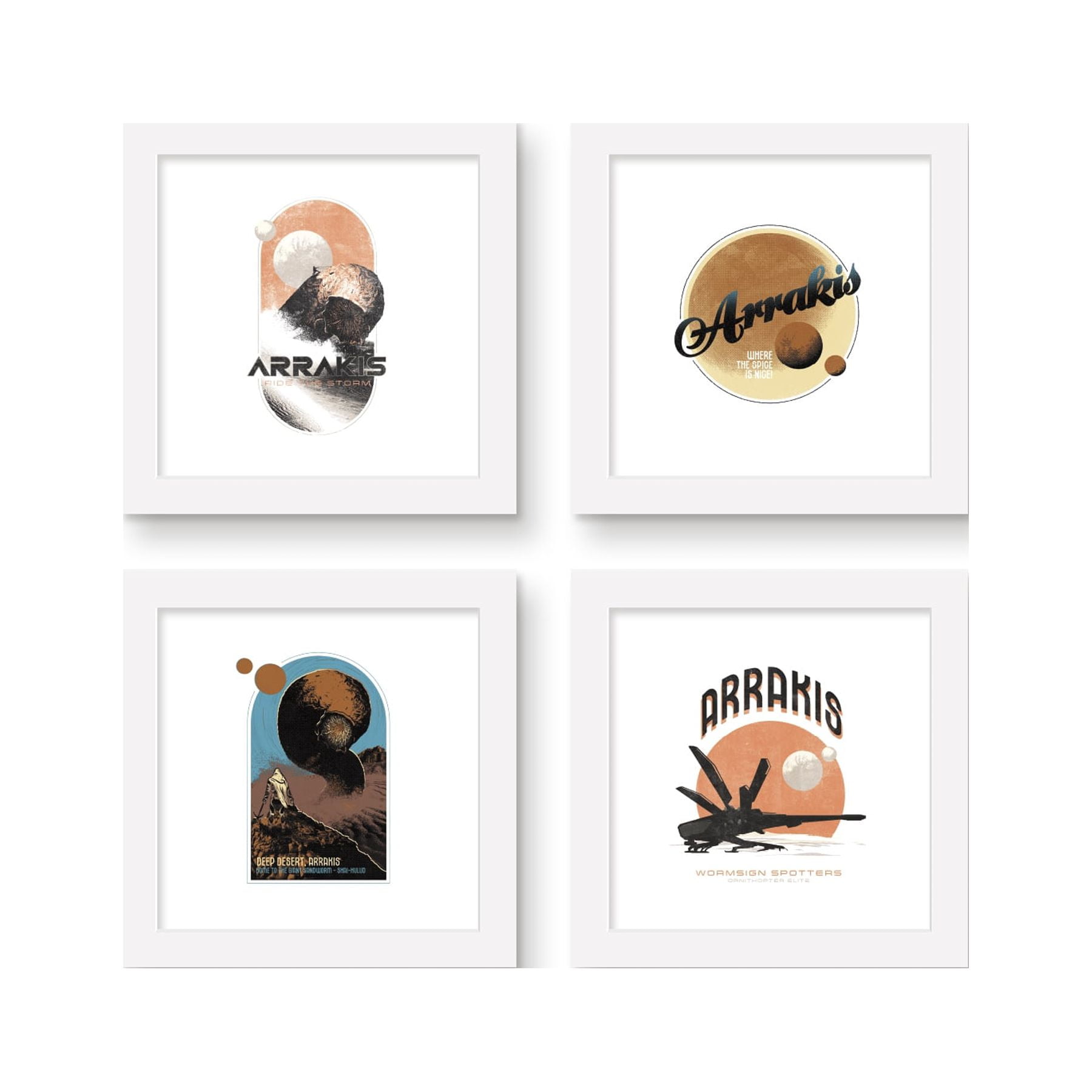 Gallery Pops Dune: Part Two - Arrakis Wall Art Bundle (4-Pack ...