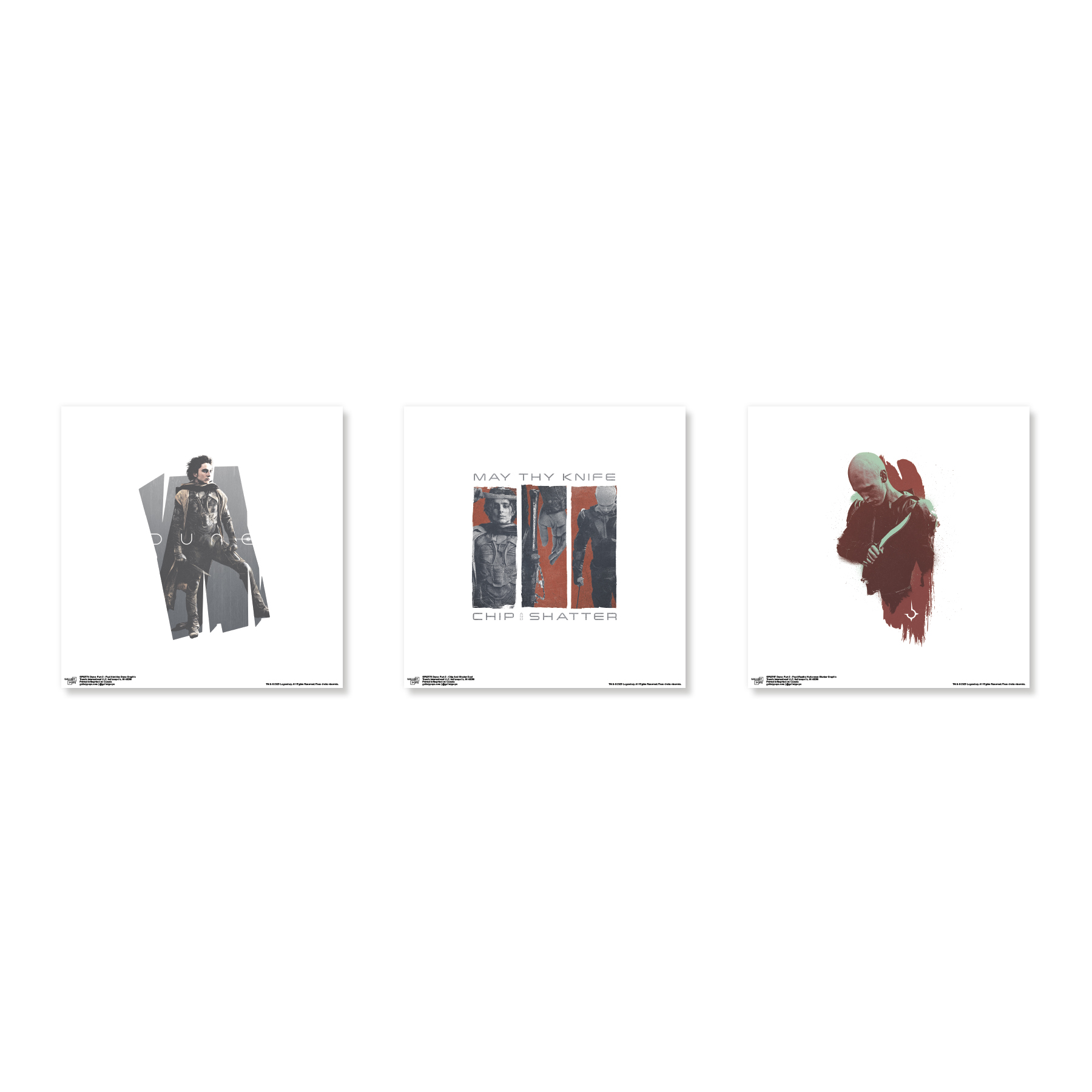 Gallery Pops Dune: Part Two - Chip and Shatter Duel Wall Art Bundle (3 ...