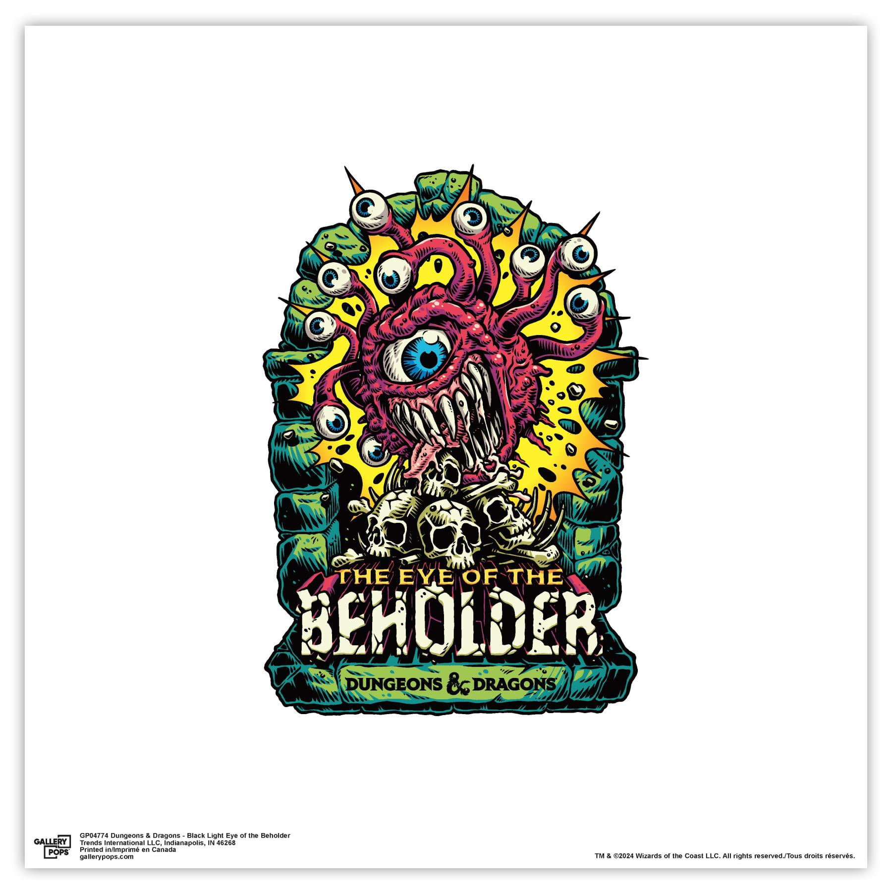 Gallery Pops Dungeons & Dragons - Black Light Eye of the Beholder Wall ...